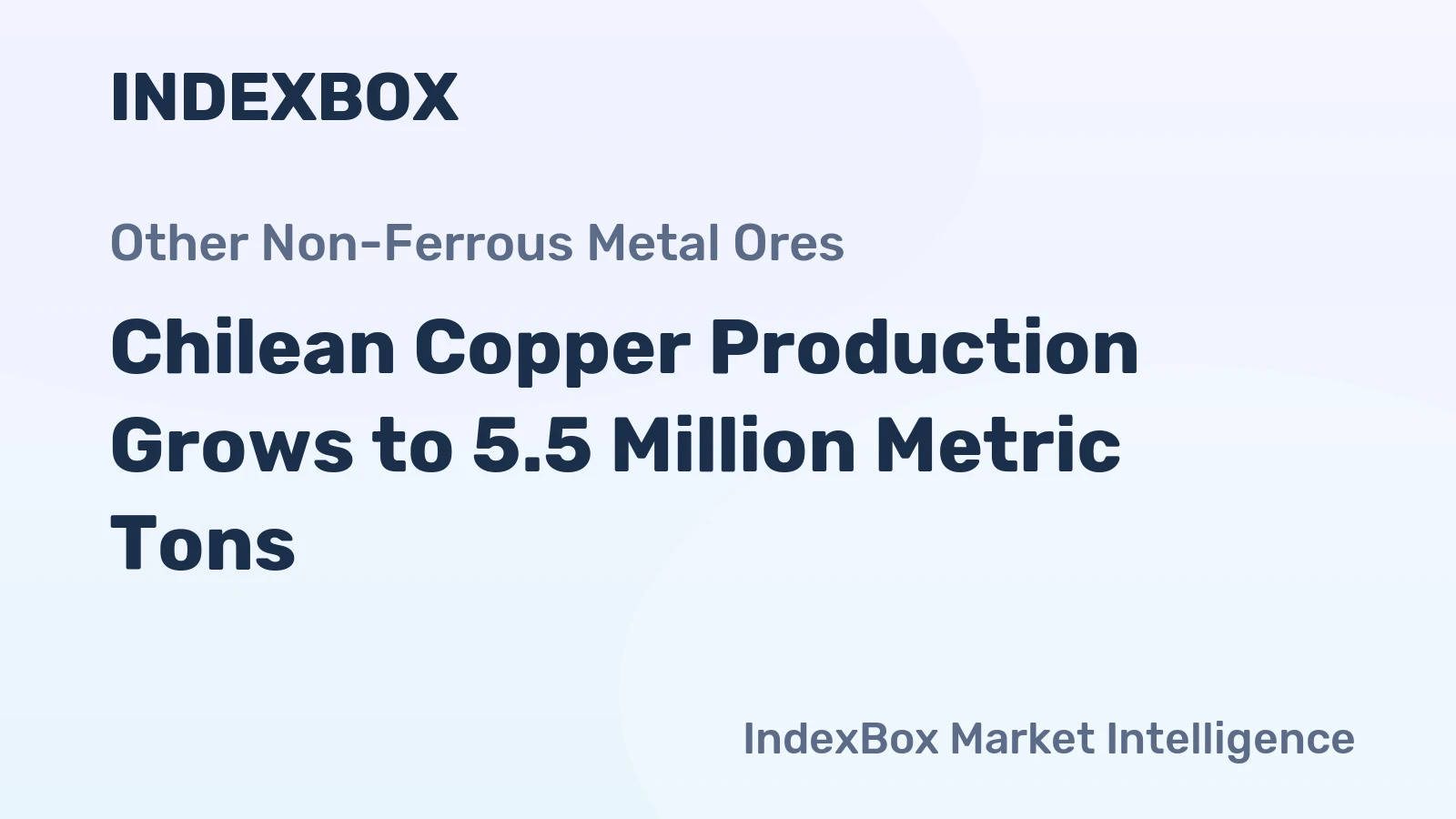 Chilean Copper Production Grows to 5.5 Million Metric Tons