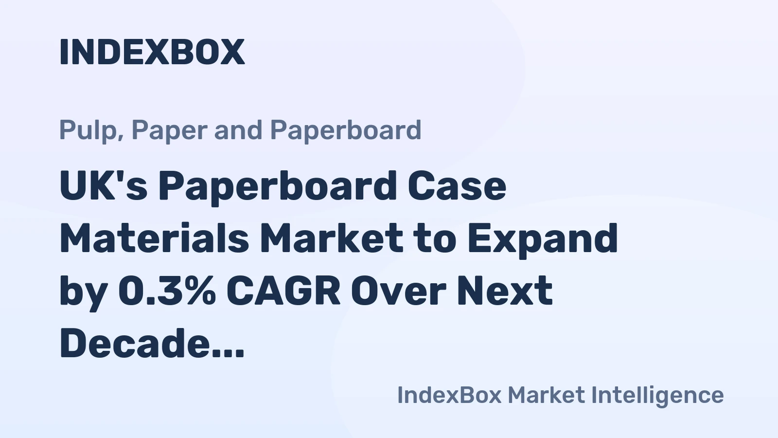 UK's Paperboard Case Materials Market to Expand by 0.3% CAGR Over Next Decade
