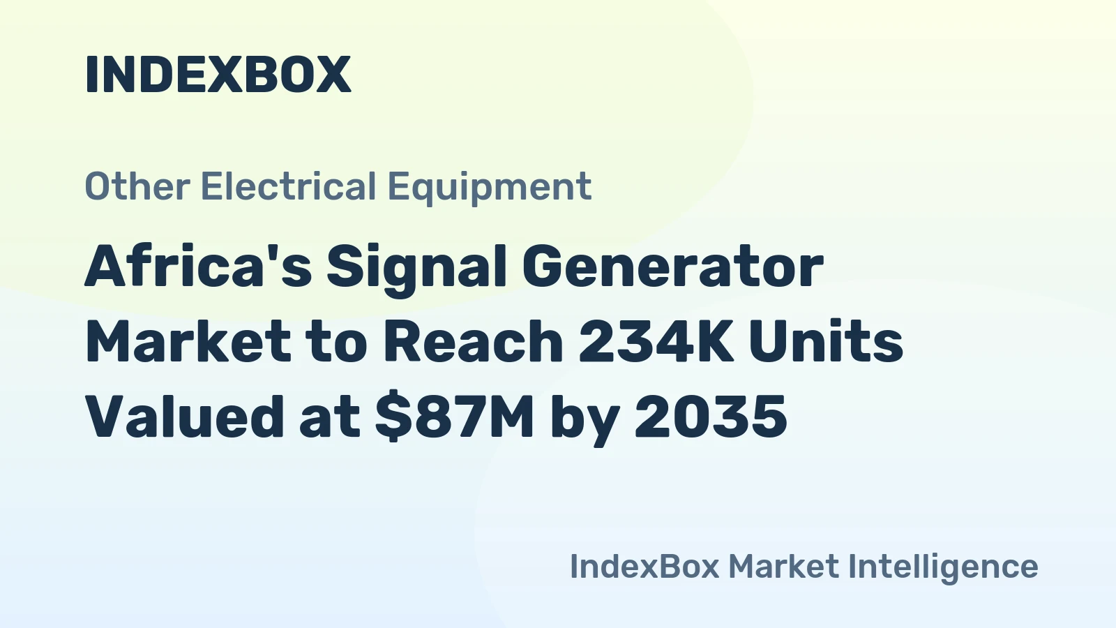 Africa's Signal Generator Market to Reach 234K Units Valued at $87M by 2035