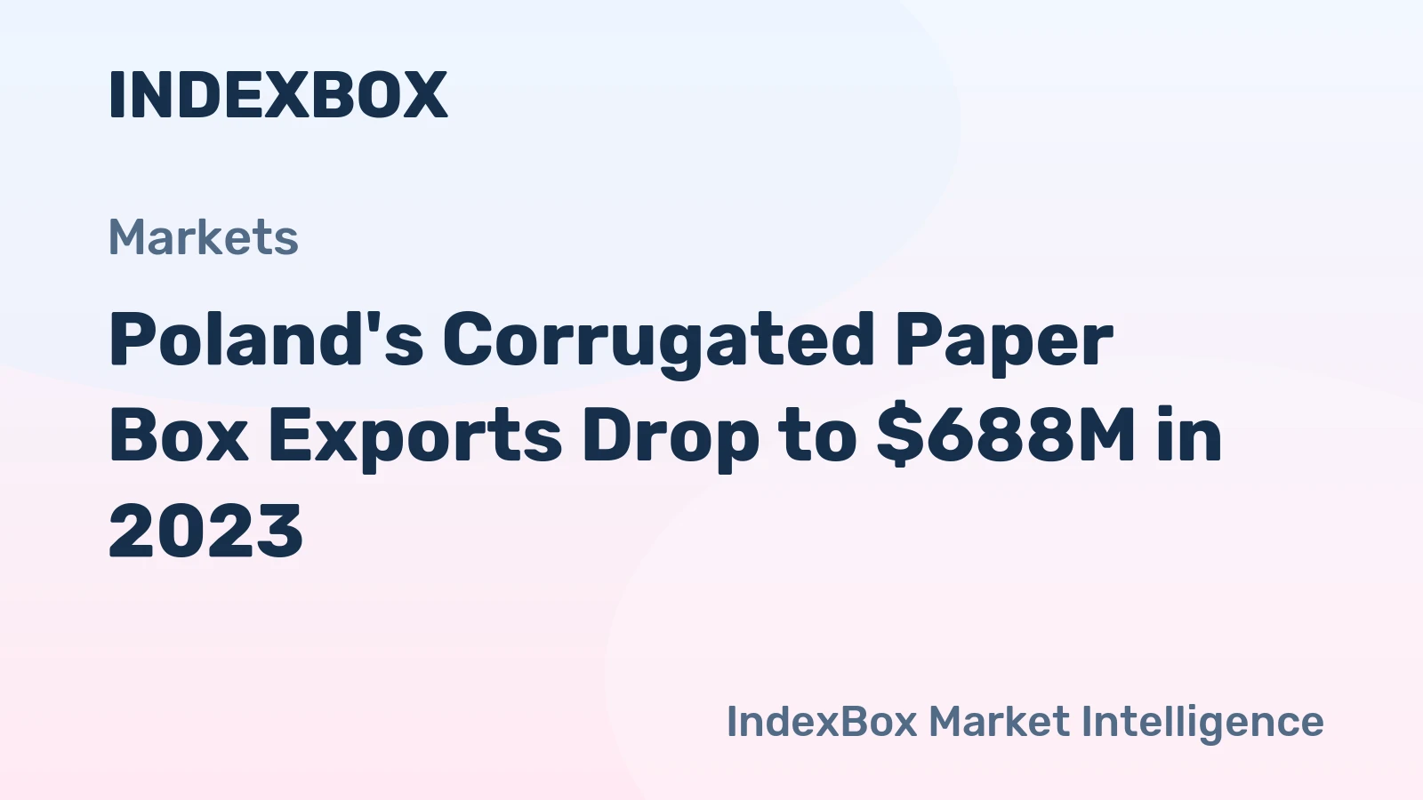 Poland's Corrugated Paper Box Exports Drop to $688M in 2023