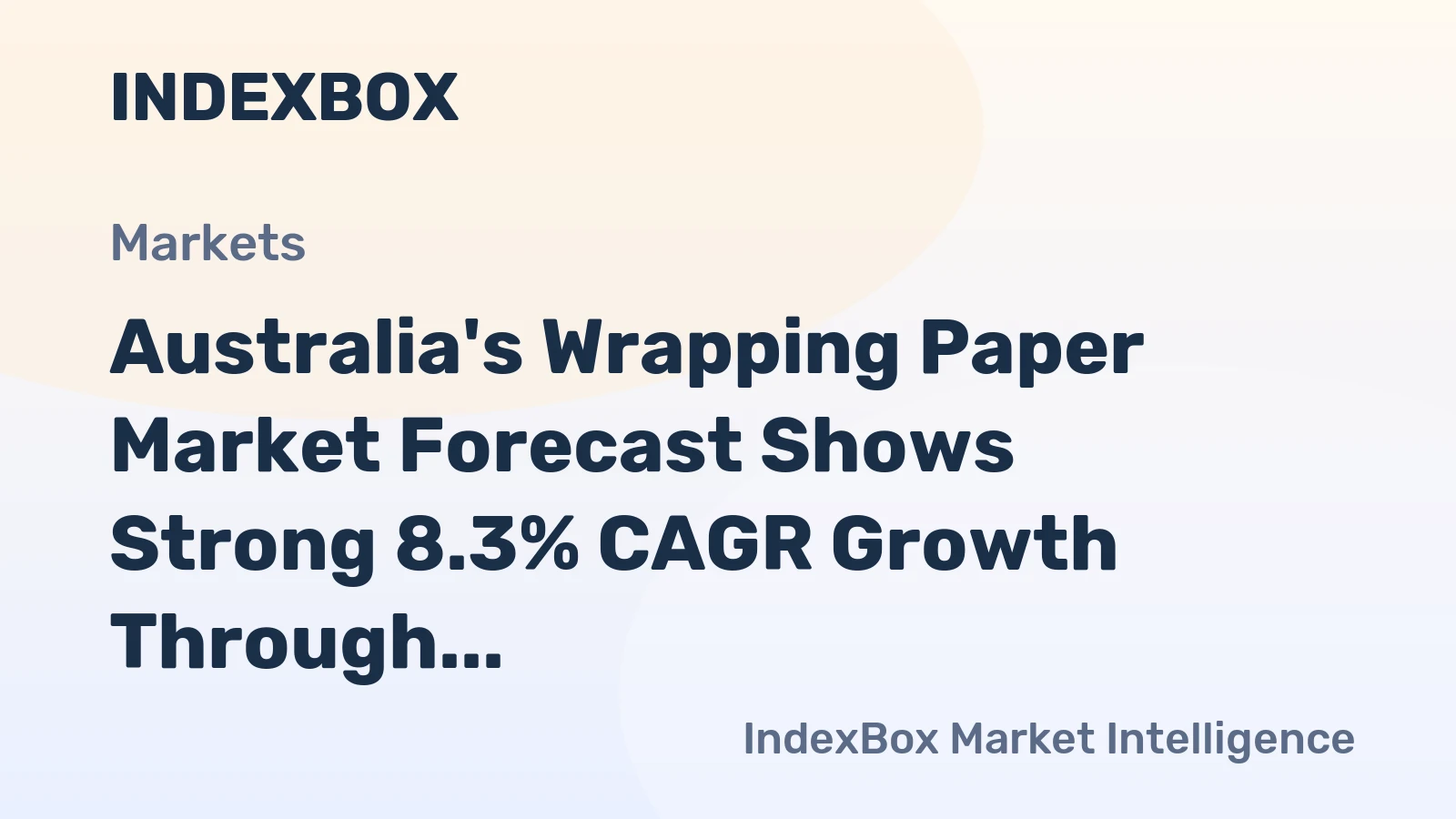 Australia's Wrapping Paper Market Forecast Shows Strong 8.3% CAGR Growth Through 2035