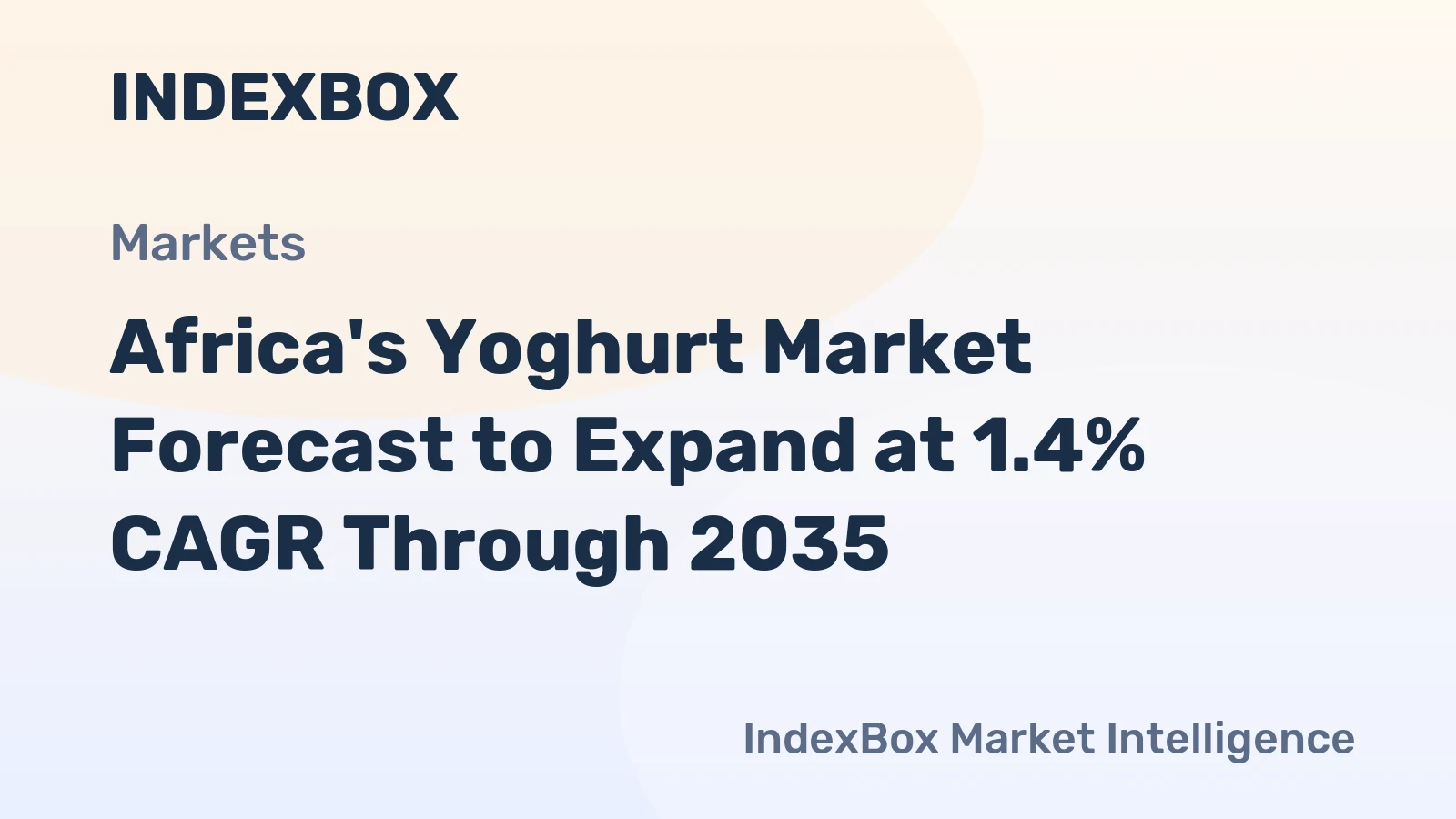 Africa's Yoghurt Market Forecast to Expand at 1.4% CAGR Through 2035