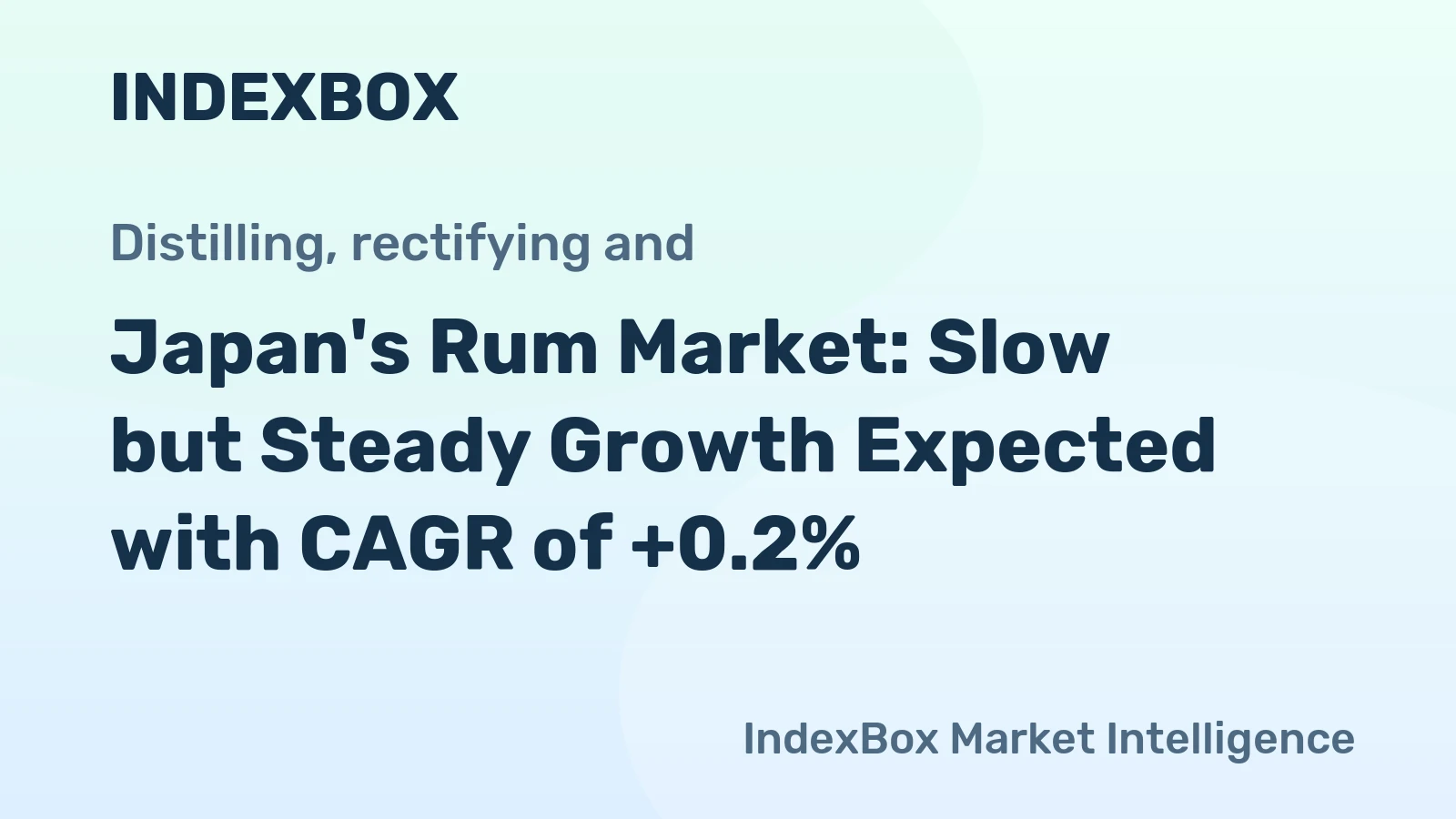 Japan's Rum Market: Slow but Steady Growth Expected with CAGR of +0.2%