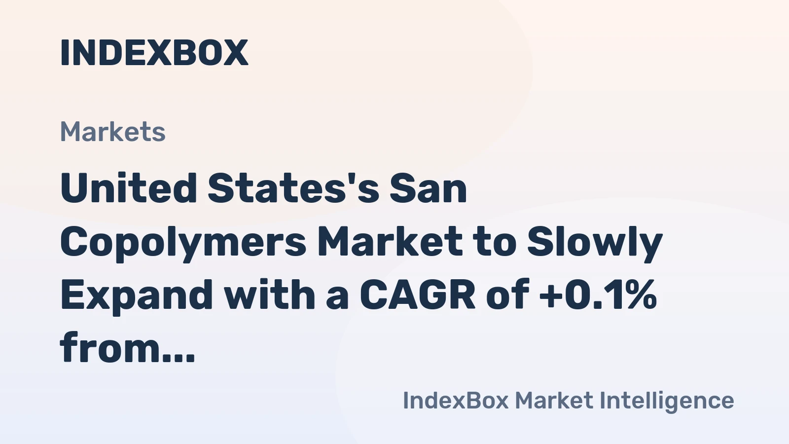 United States's San Copolymers Market to Slowly Expand with a CAGR of +0.1% from 2024 to 2035
