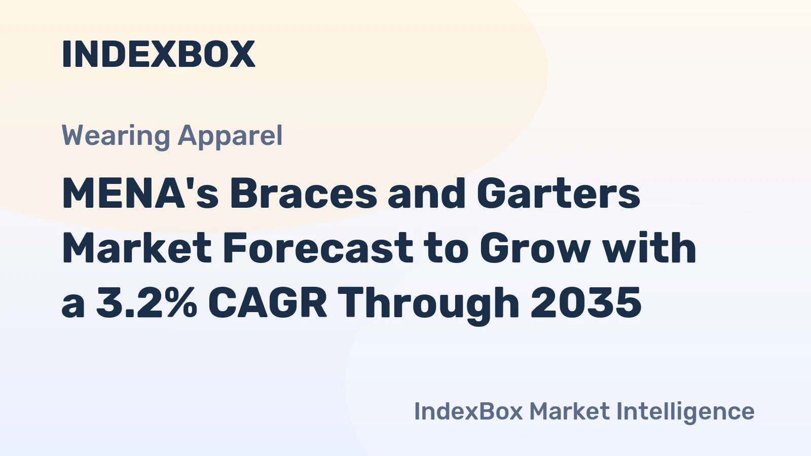 MENA's Braces and Garters Market Forecast to Grow with a 3.2% CAGR Through 2035