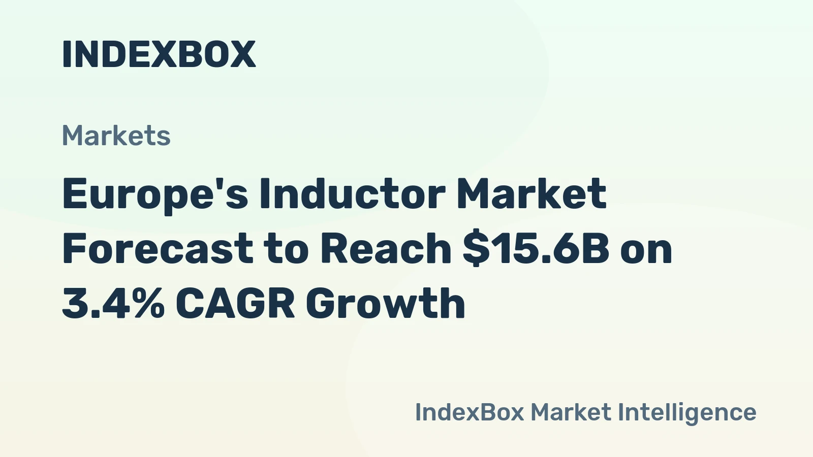 Europe's Inductor Market Forecast to Reach $15.6B on 3.4% CAGR Growth
