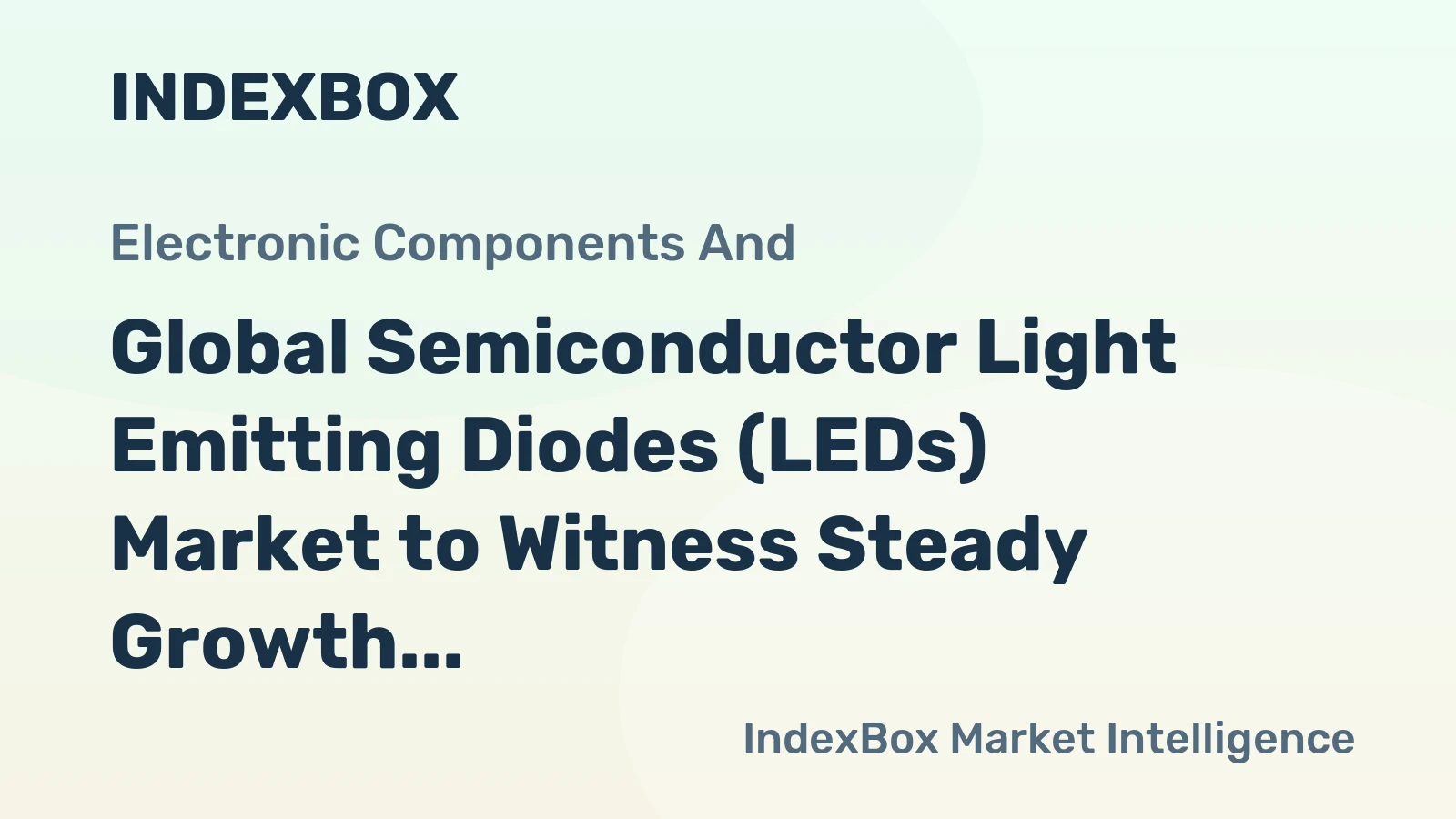 Global Semiconductor Light Emitting Diodes (LEDs) Market to Witness Steady Growth with +1.4% CAGR Through 2035