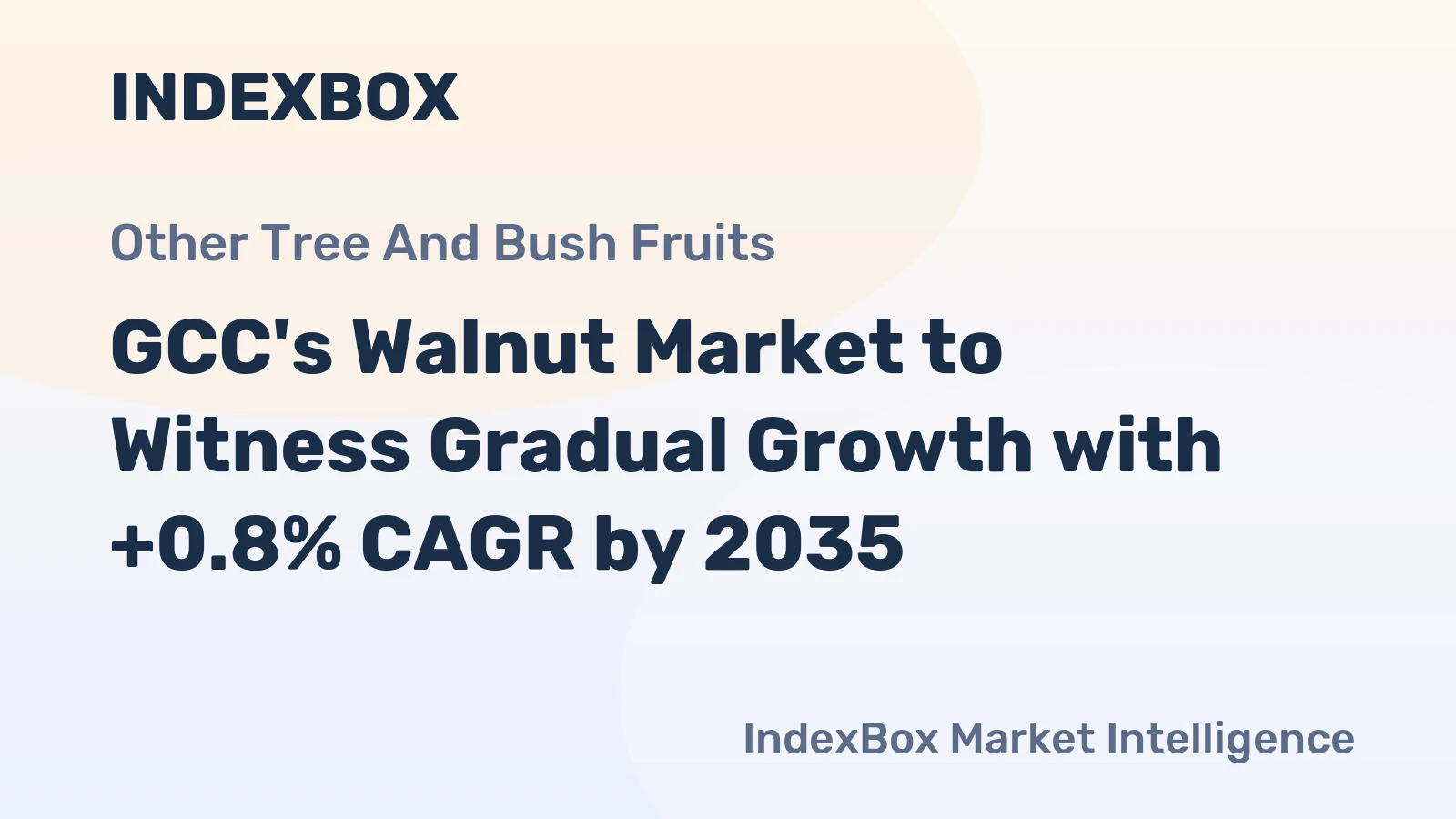 GCC's Walnut Market to Witness Gradual Growth with +0.8% CAGR by 2035