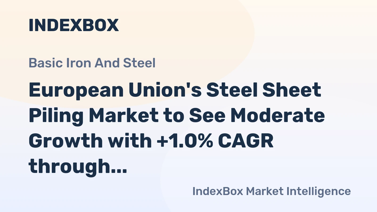 European Union's Steel Sheet Piling Market to See Moderate Growth with +1.0% CAGR through 2035