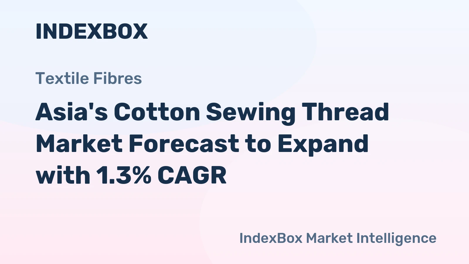 Asia's Cotton Sewing Thread Market Forecast to Expand with 1.3% CAGR