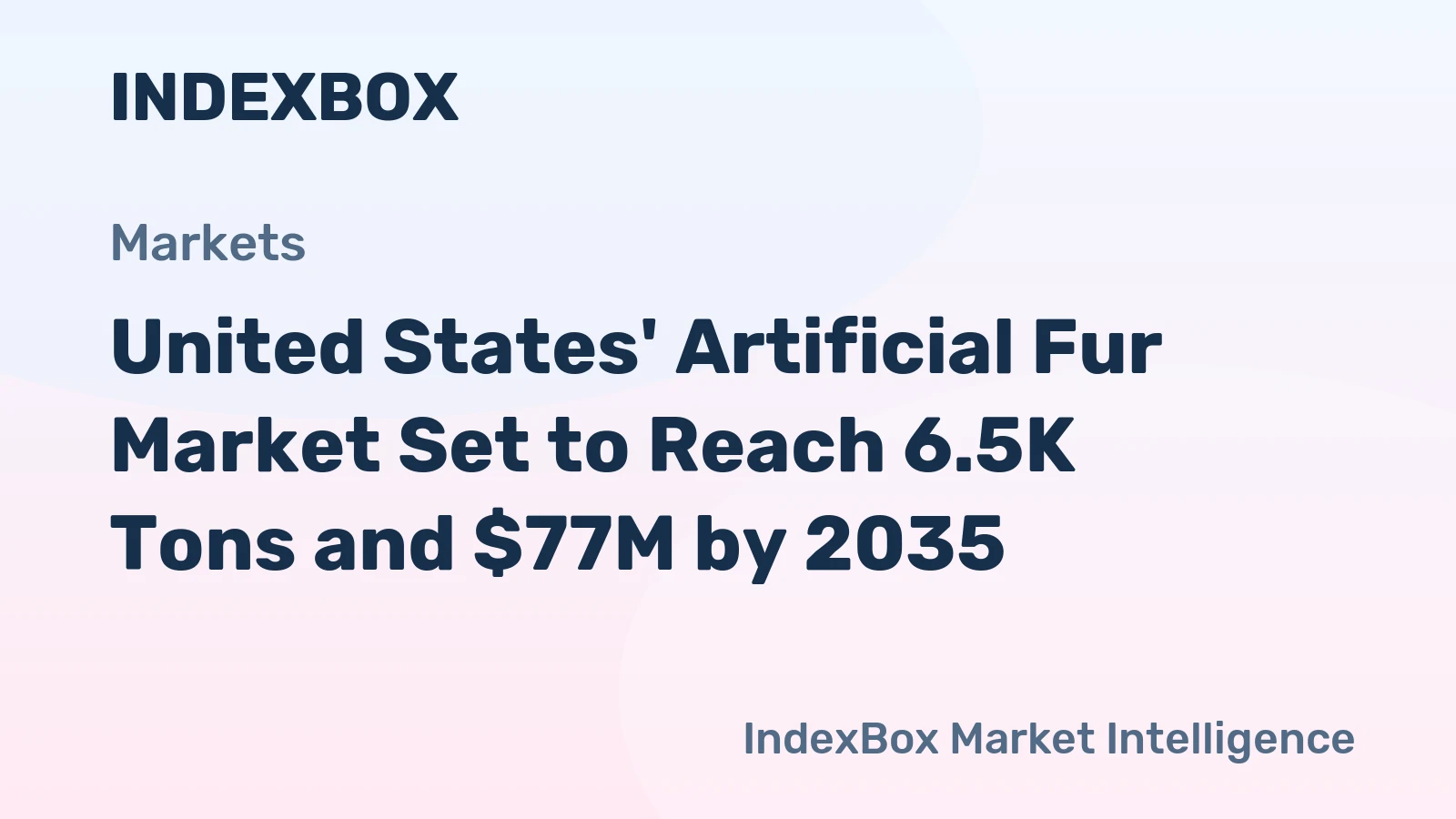 United States' Artificial Fur Market Set to Reach 6.5K Tons and $77M by 2035