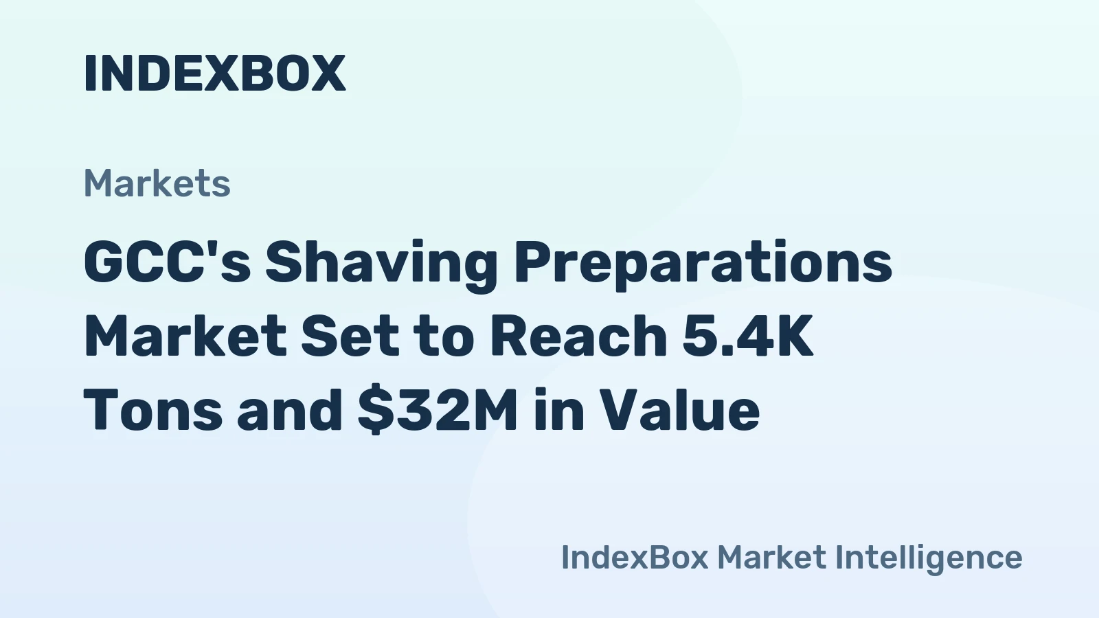GCC's Shaving Preparations Market Set to Reach 5.4K Tons and $32M in Value