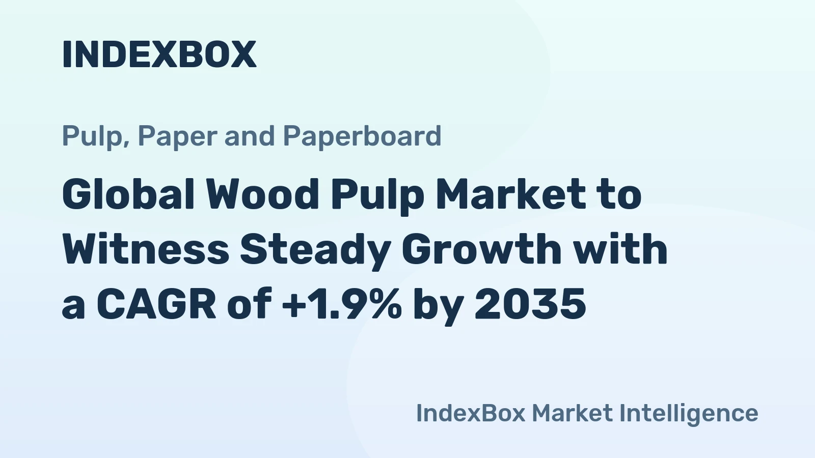 Global Wood Pulp Market to Witness Steady Growth with a CAGR of +1.9% by 2035
