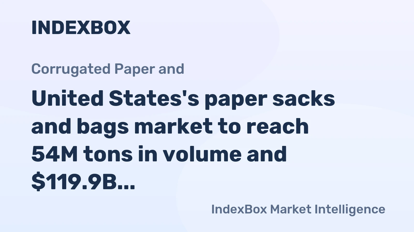 United States's paper sacks and bags market to reach 54M tons in volume and $119.9B in value by 2035