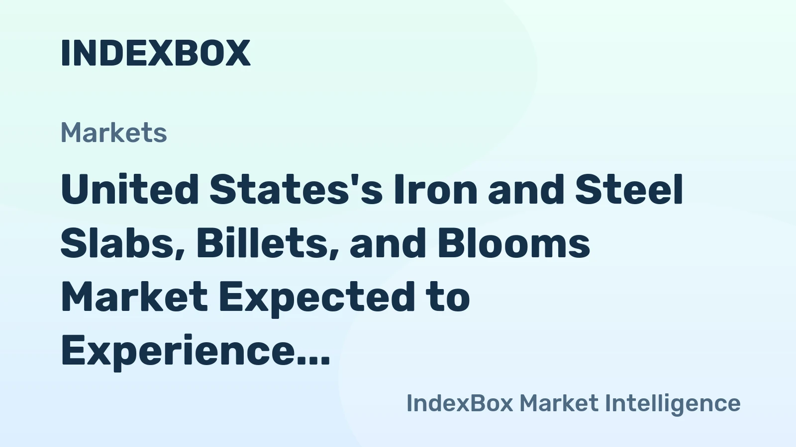 United States's Iron and Steel Slabs, Billets, and Blooms Market Expected to Experience Slight Growth with +0.1% CAGR, Reaching $96.2B by 2035