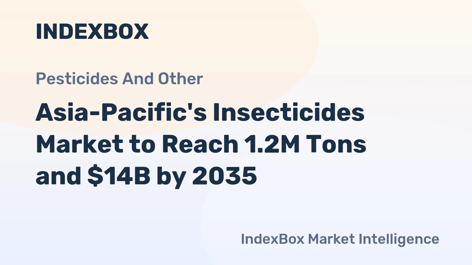 Asia-Pacific's Insecticides Market to Reach 1.2M Tons and $14B by 2035
