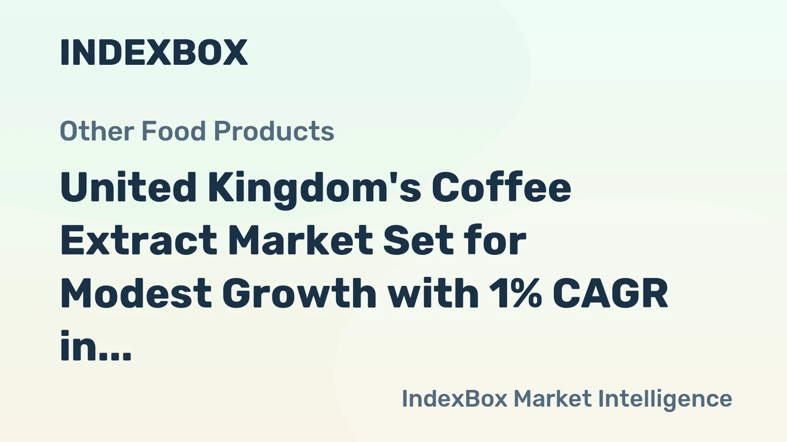 United Kingdom's Coffee Extract Market Set for Modest Growth with 1% CAGR in Value Through 2035