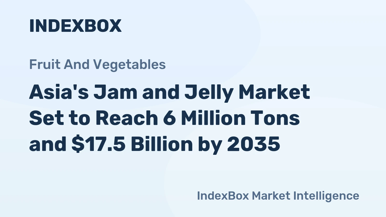 Asia's Jam and Jelly Market Set to Reach 6 Million Tons and $17.5 Billion by 2035