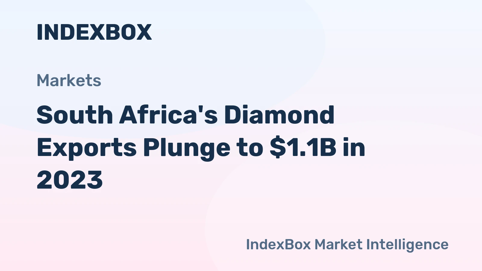 South Africa's Diamond Exports Plunge to $1.1B in 2023