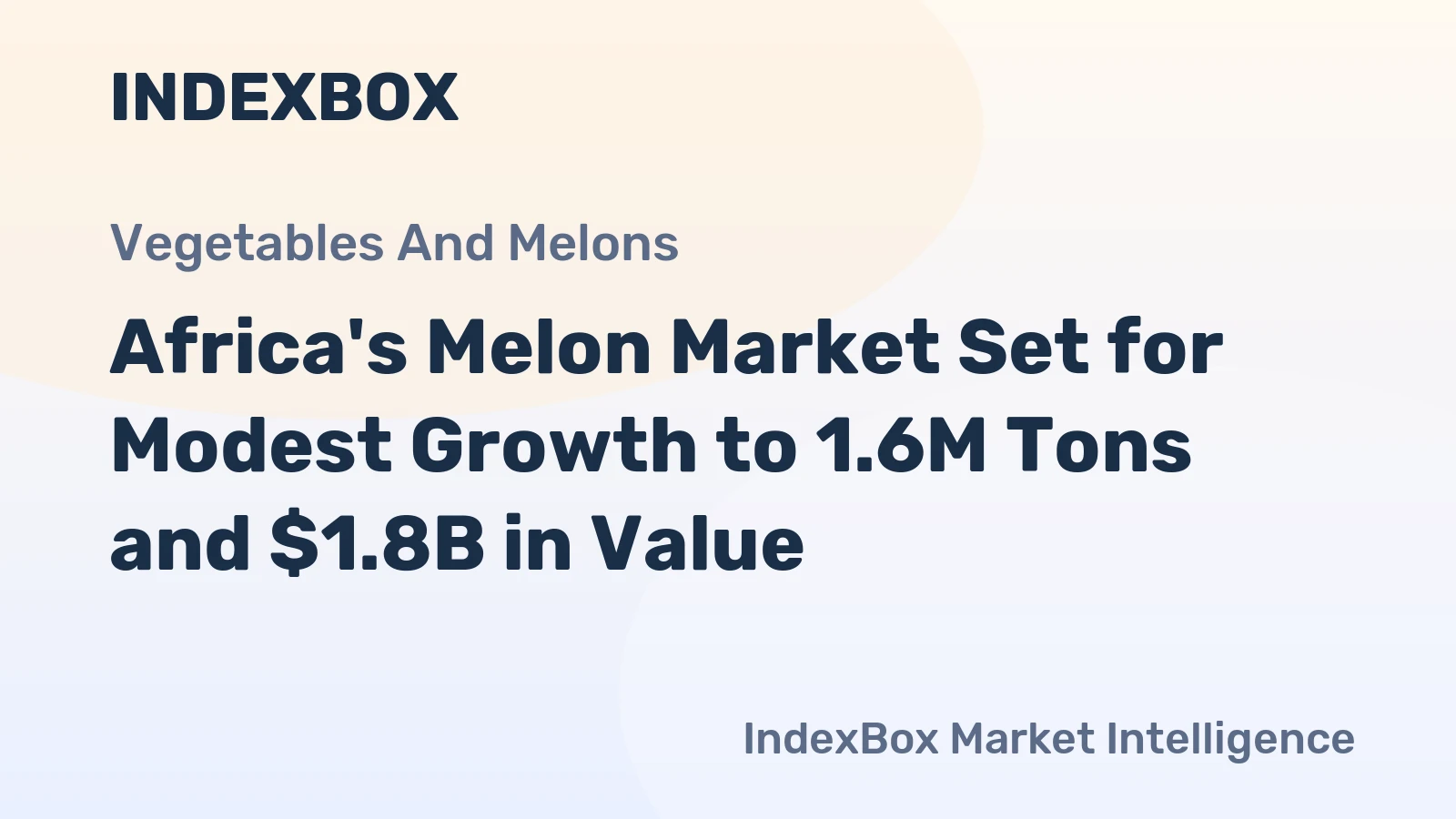 Africa's Melon Market Set for Modest Growth to 1.6M Tons and $1.8B in Value