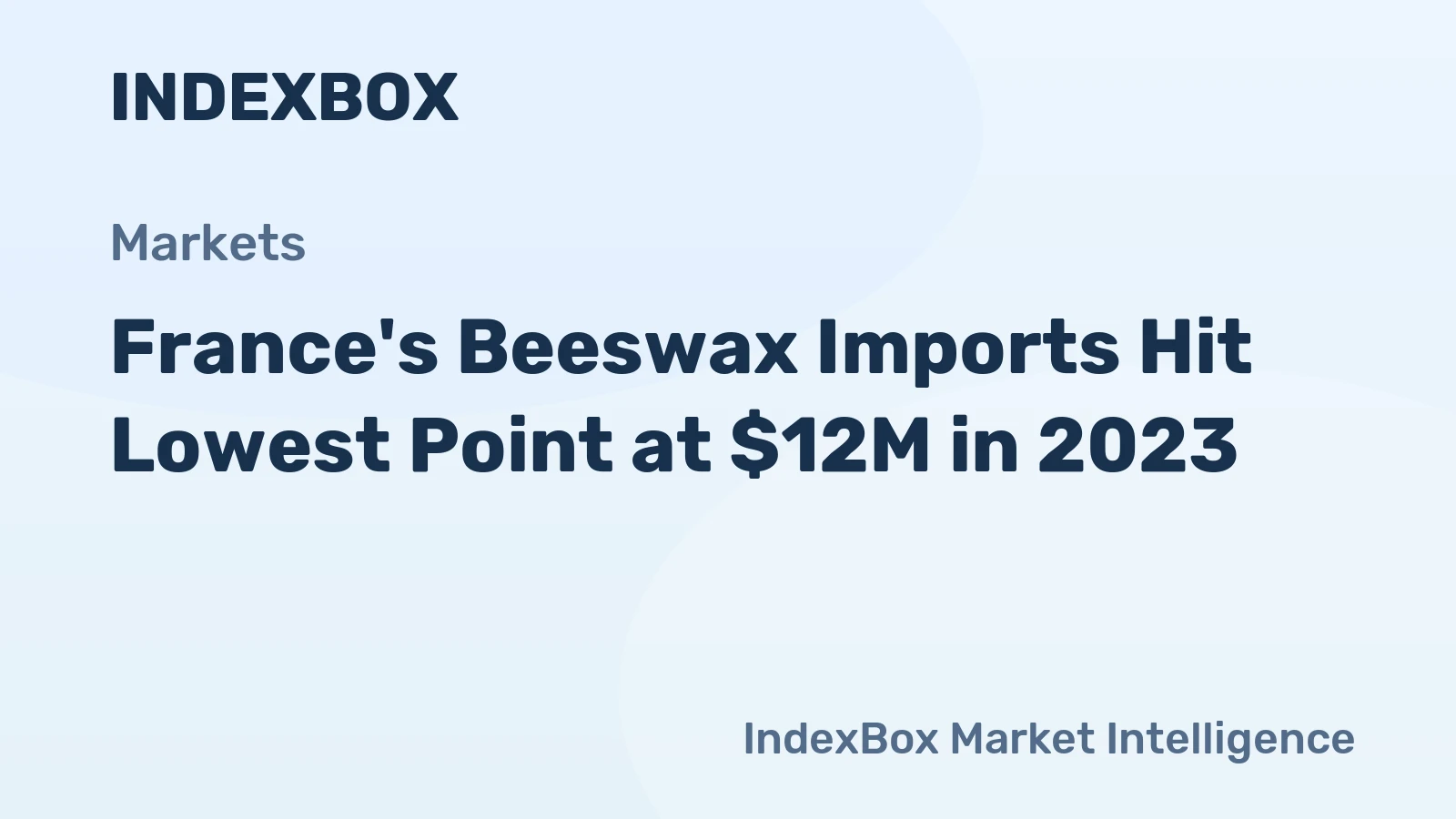 France's Beeswax Imports Hit Lowest Point at $12M in 2023