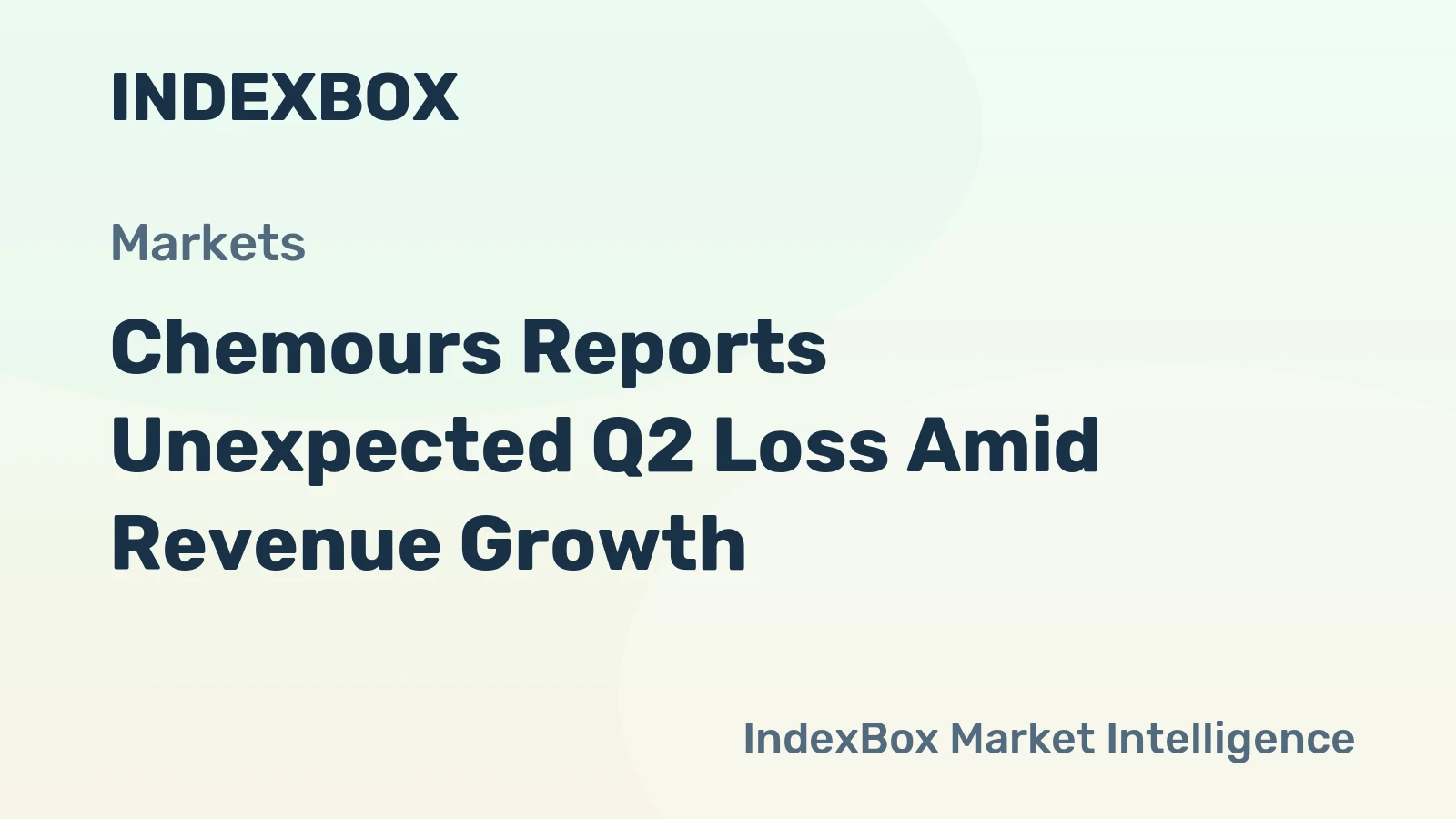 Chemours Reports Unexpected Q2 Loss Amid Revenue Growth