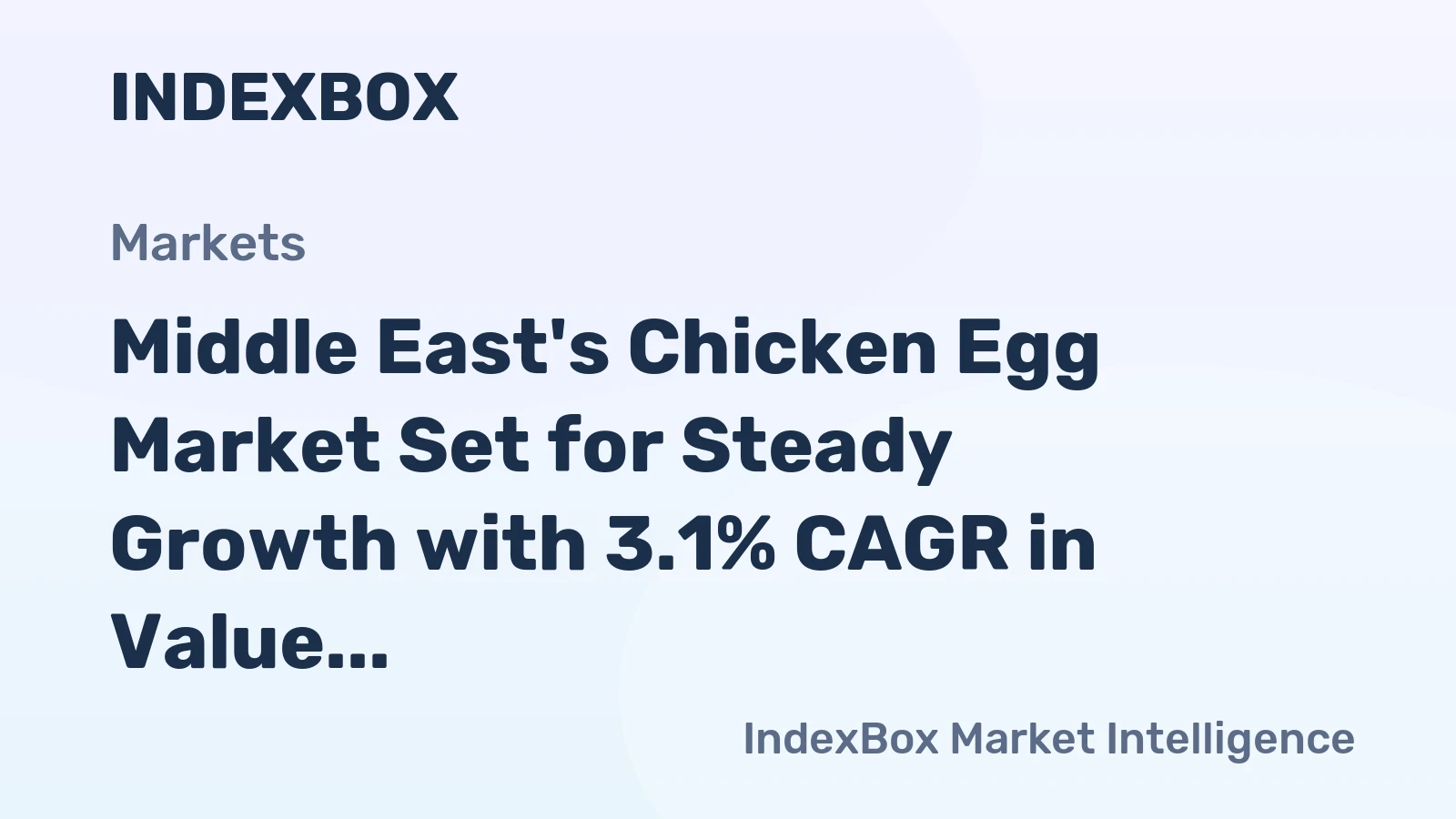 Middle East's Chicken Egg Market Set for Steady Growth with 3.1% CAGR in Value Through 2035