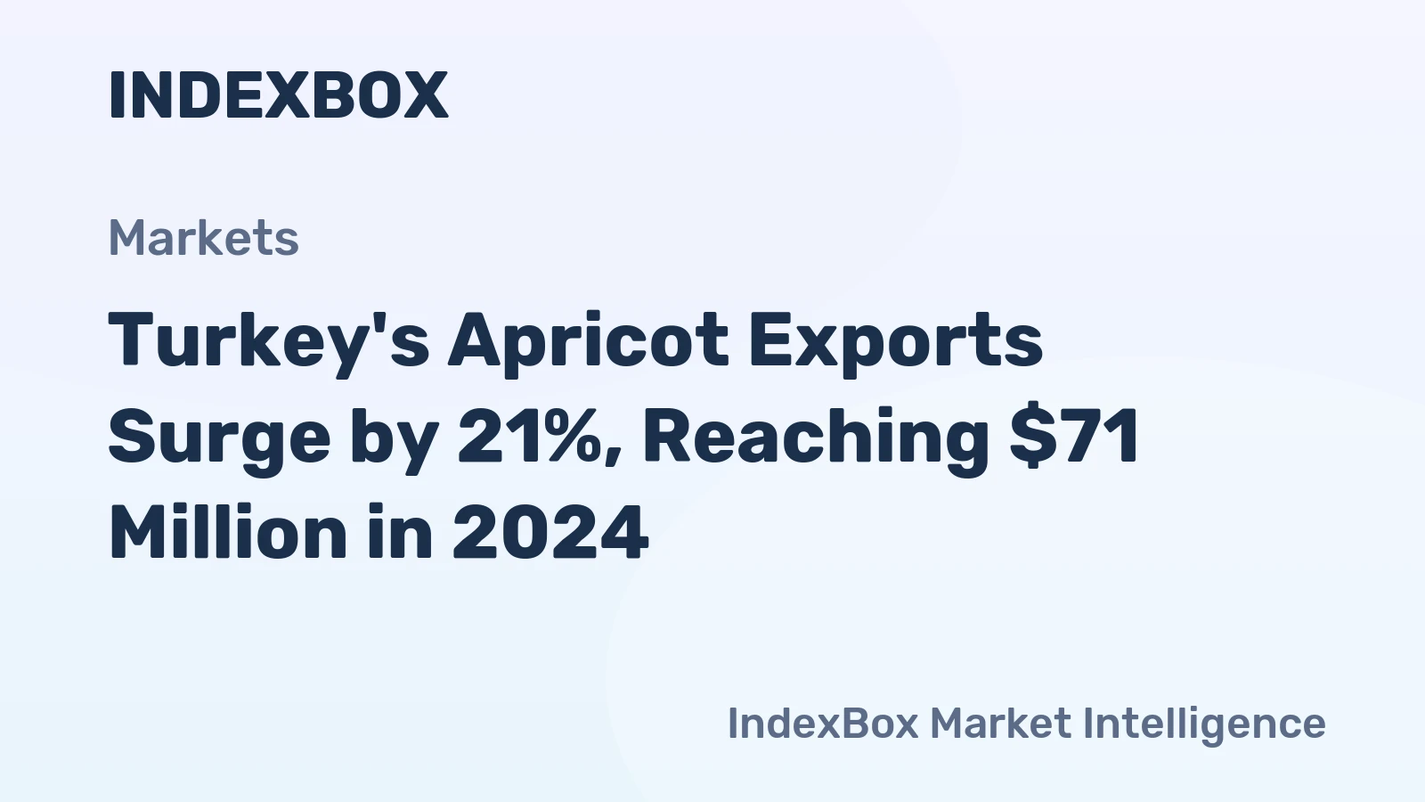 Turkey's Apricot Exports Surge by 21%, Reaching $71 Million in 2024