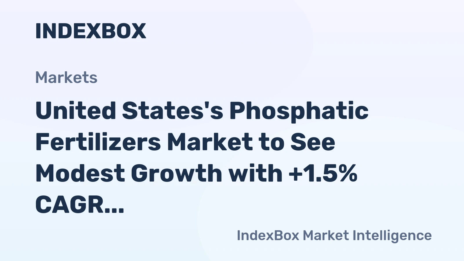 United States's Phosphatic Fertilizers Market to See Modest Growth with +1.5% CAGR Through 2035
