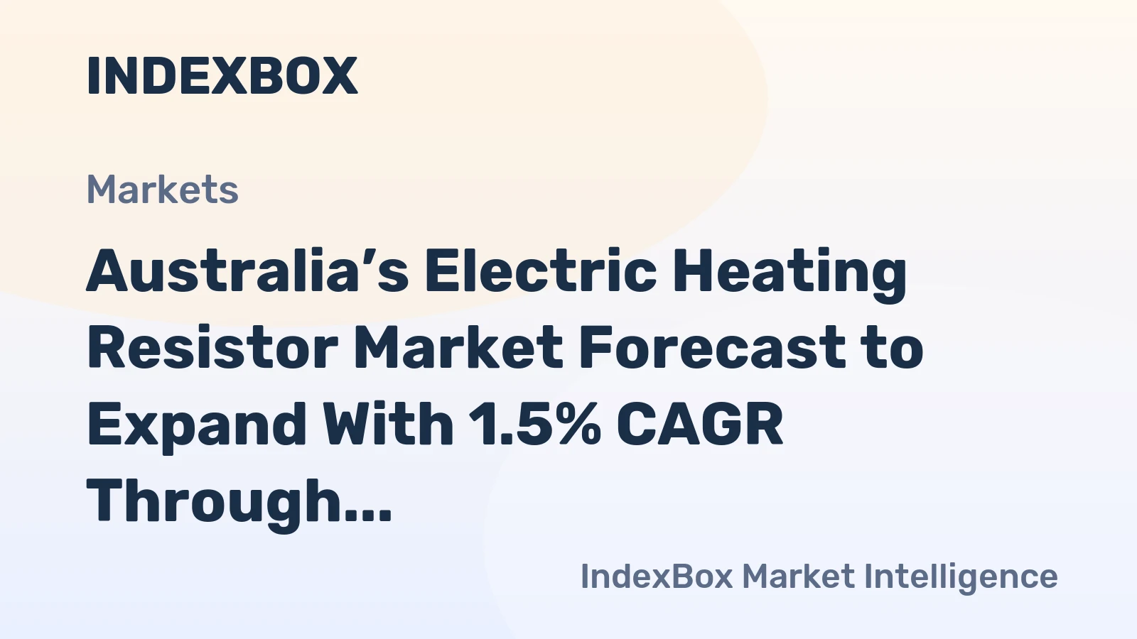 Australia’s Electric Heating Resistor Market Forecast to Expand With 1.5% CAGR Through 2035