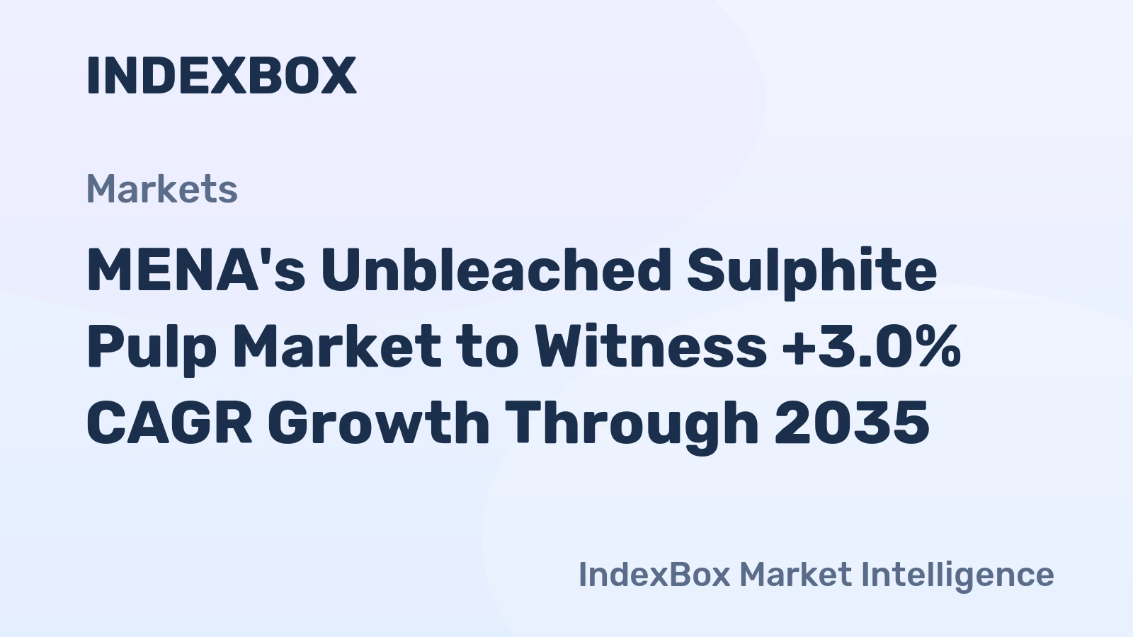 MENA's Unbleached Sulphite Pulp Market to Witness +3.0% CAGR Growth Through 2035