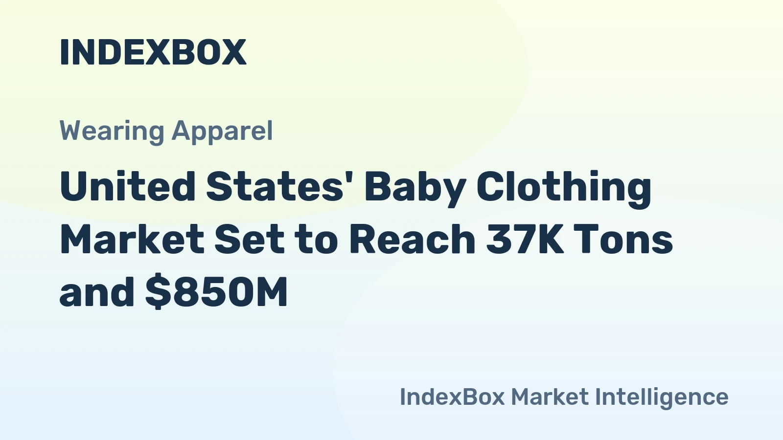 United States' Baby Clothing Market Set to Reach 37K Tons and $850M