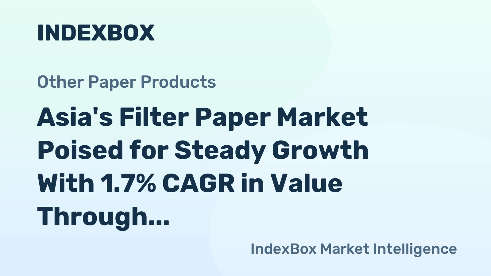 Asia's Filter Paper Market Poised for Steady Growth With 1.7% CAGR in Value Through 2035
