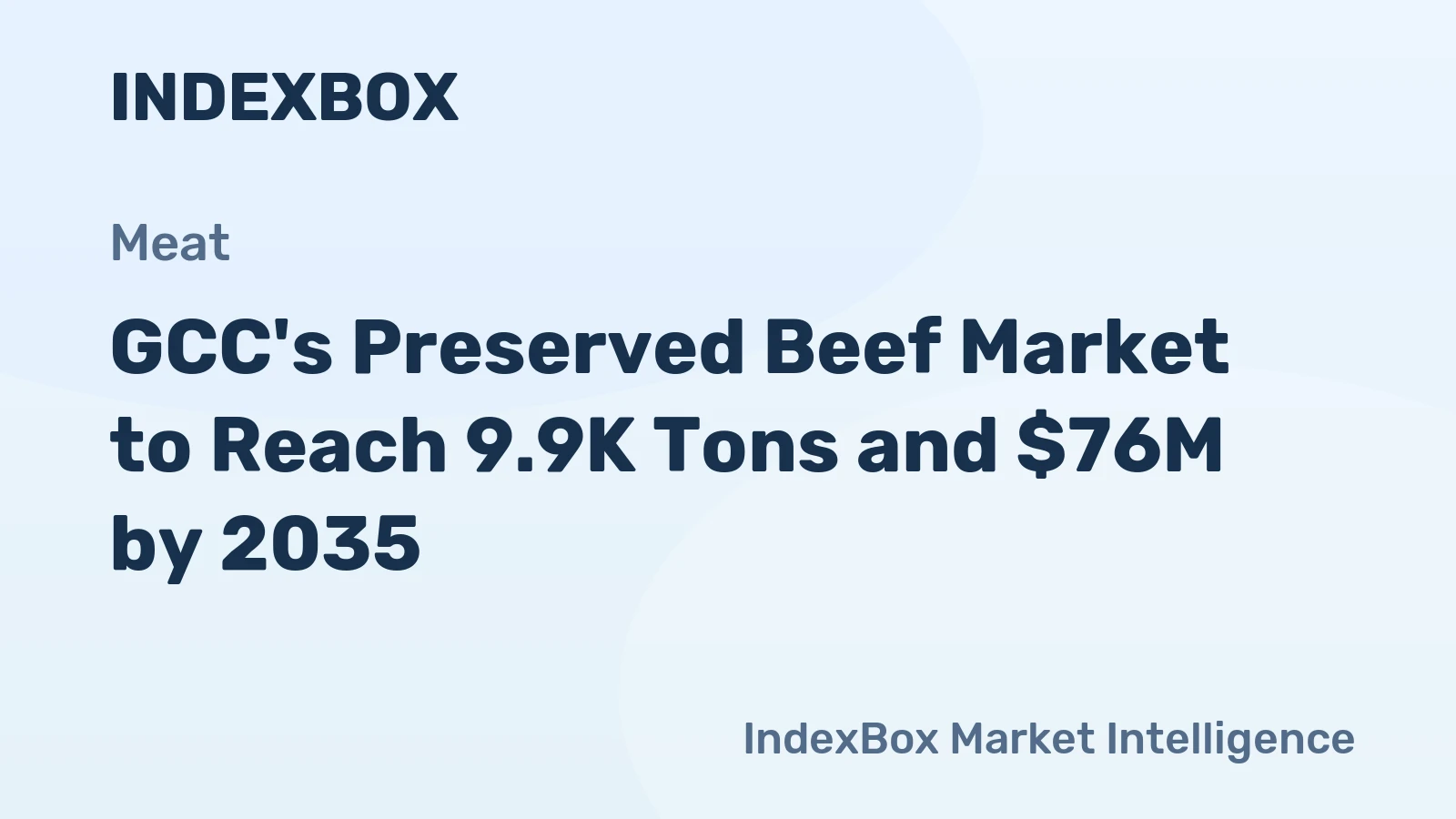 GCC's Preserved Beef Market to Reach 9.9K Tons and $76M by 2035