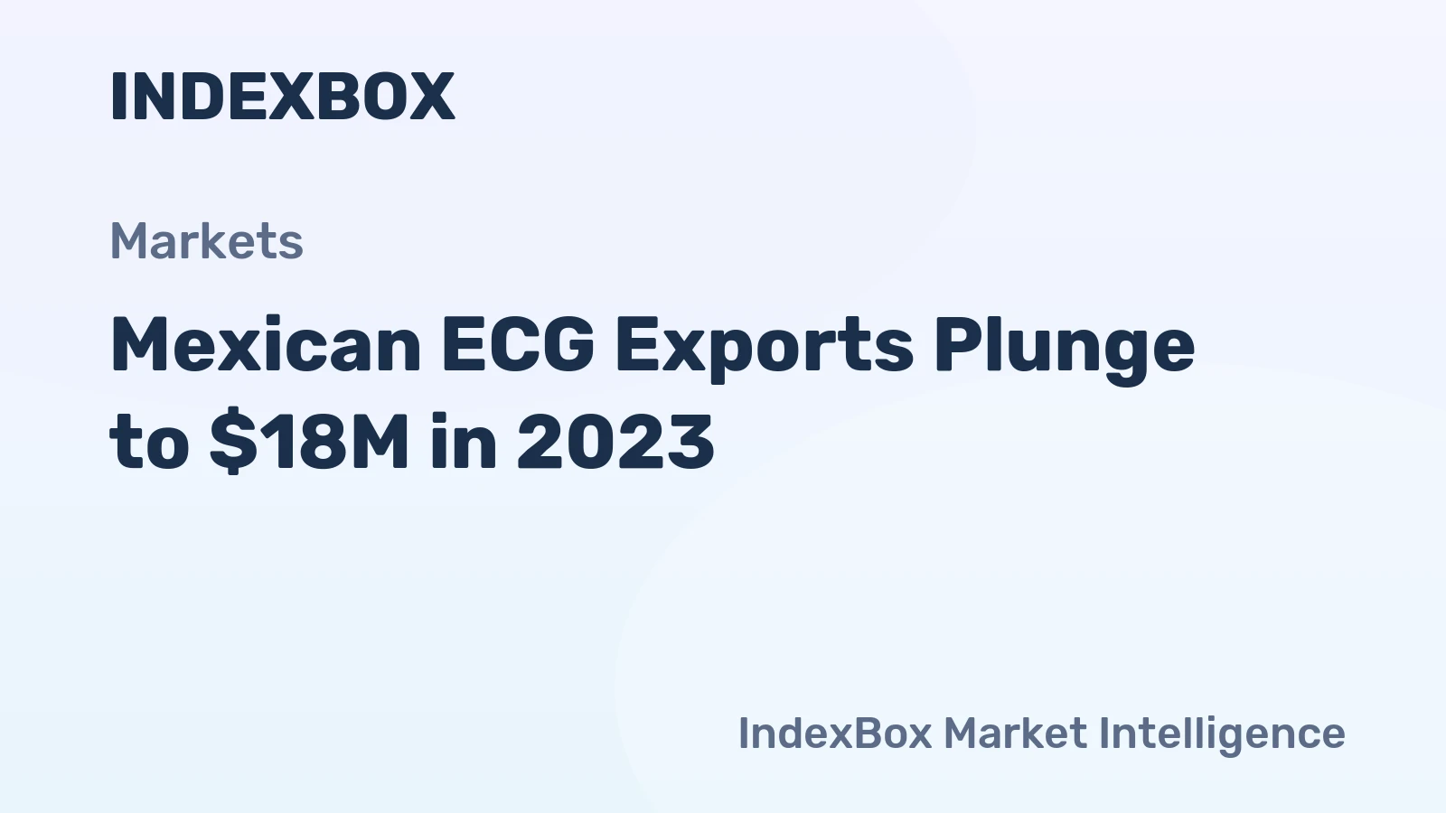 Mexican ECG Exports Plunge to $18M in 2023
