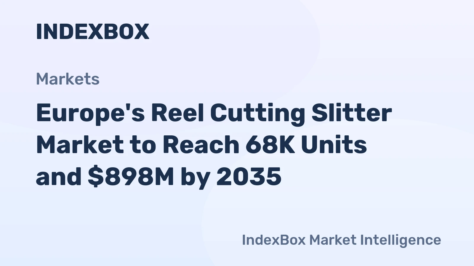 Europe's Reel Cutting Slitter Market to Reach 68K Units and $898M by 2035