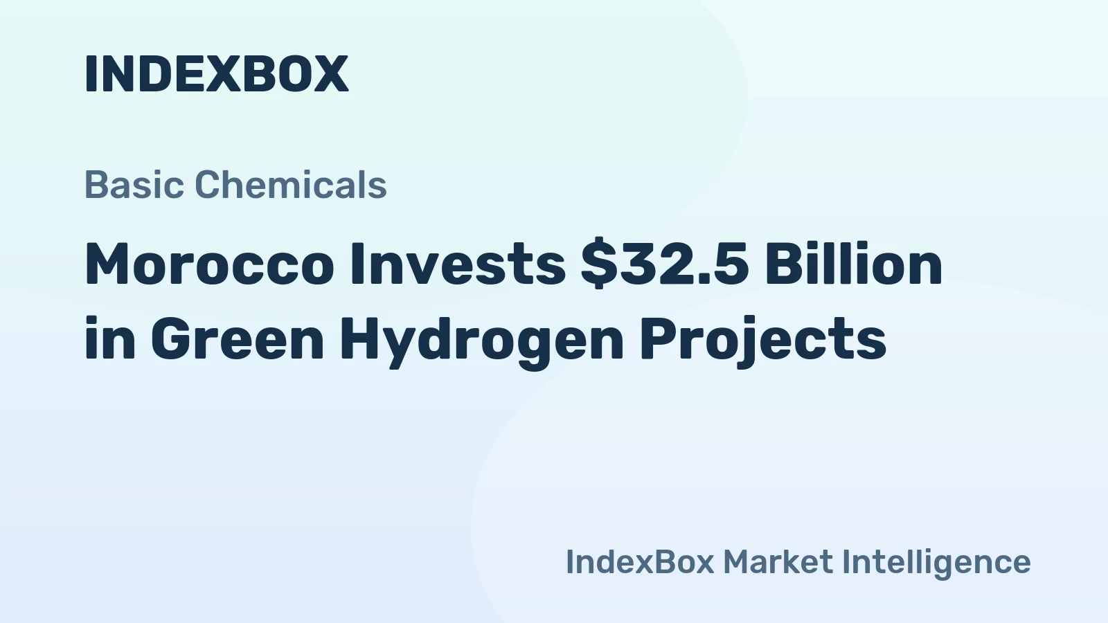 Morocco Invests $32.5 Billion in Green Hydrogen Projects