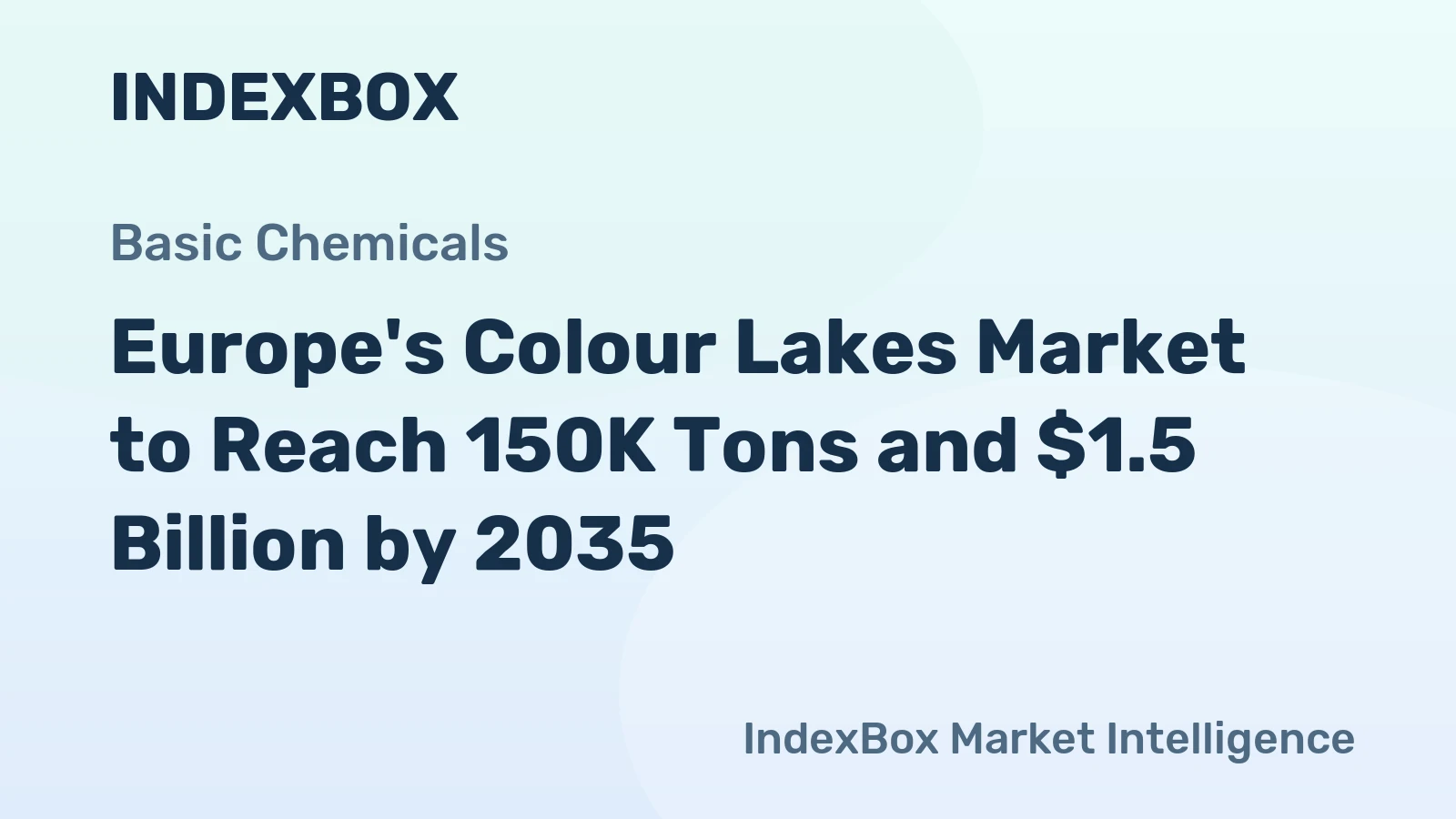 Europe's Colour Lakes Market to Reach 150K Tons and $1.5 Billion by 2035