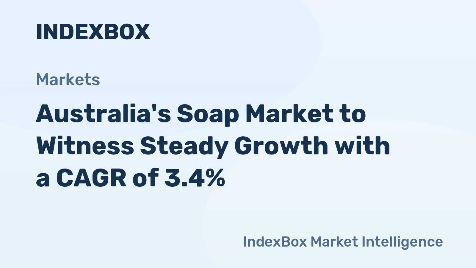 Australia's Soap Market to Witness Steady Growth with a CAGR of 3.4%