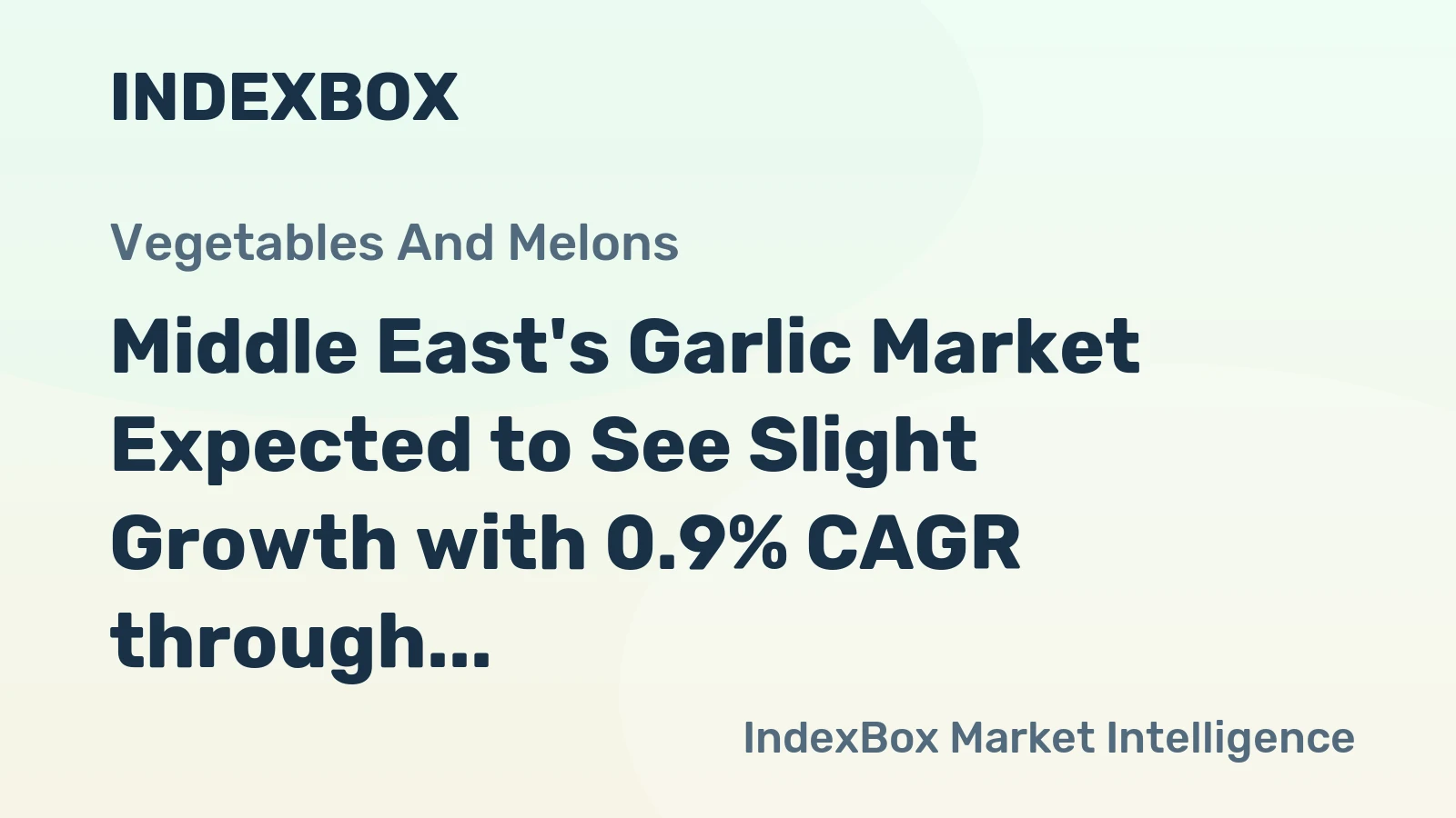 Middle East's Garlic Market Expected to See Slight Growth with 0.9% CAGR through 2035
