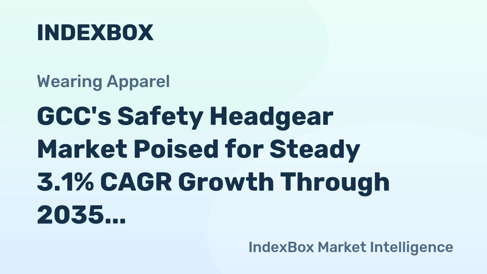 GCC's Safety Headgear Market Poised for Steady 3.1% CAGR Growth Through 2035