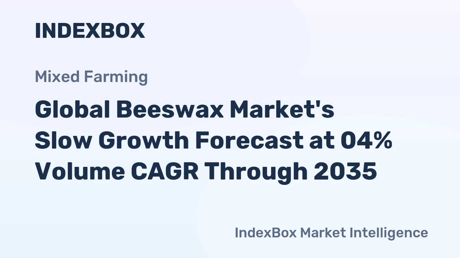 Global Beeswax Market's Slow Growth Forecast at 04% Volume CAGR Through 2035
