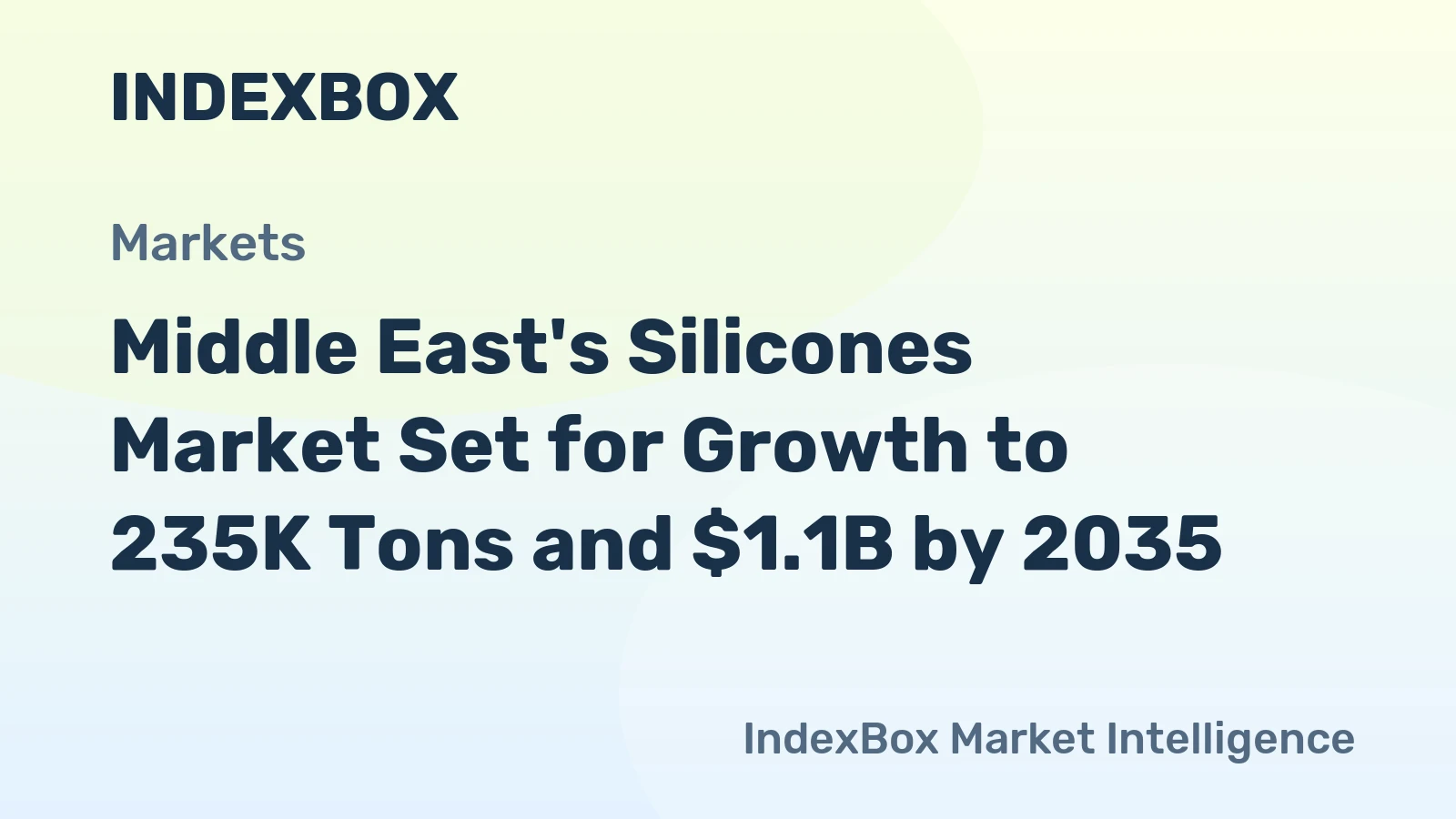 Middle East's Silicones Market Set for Growth to 235K Tons and $1.1B by 2035