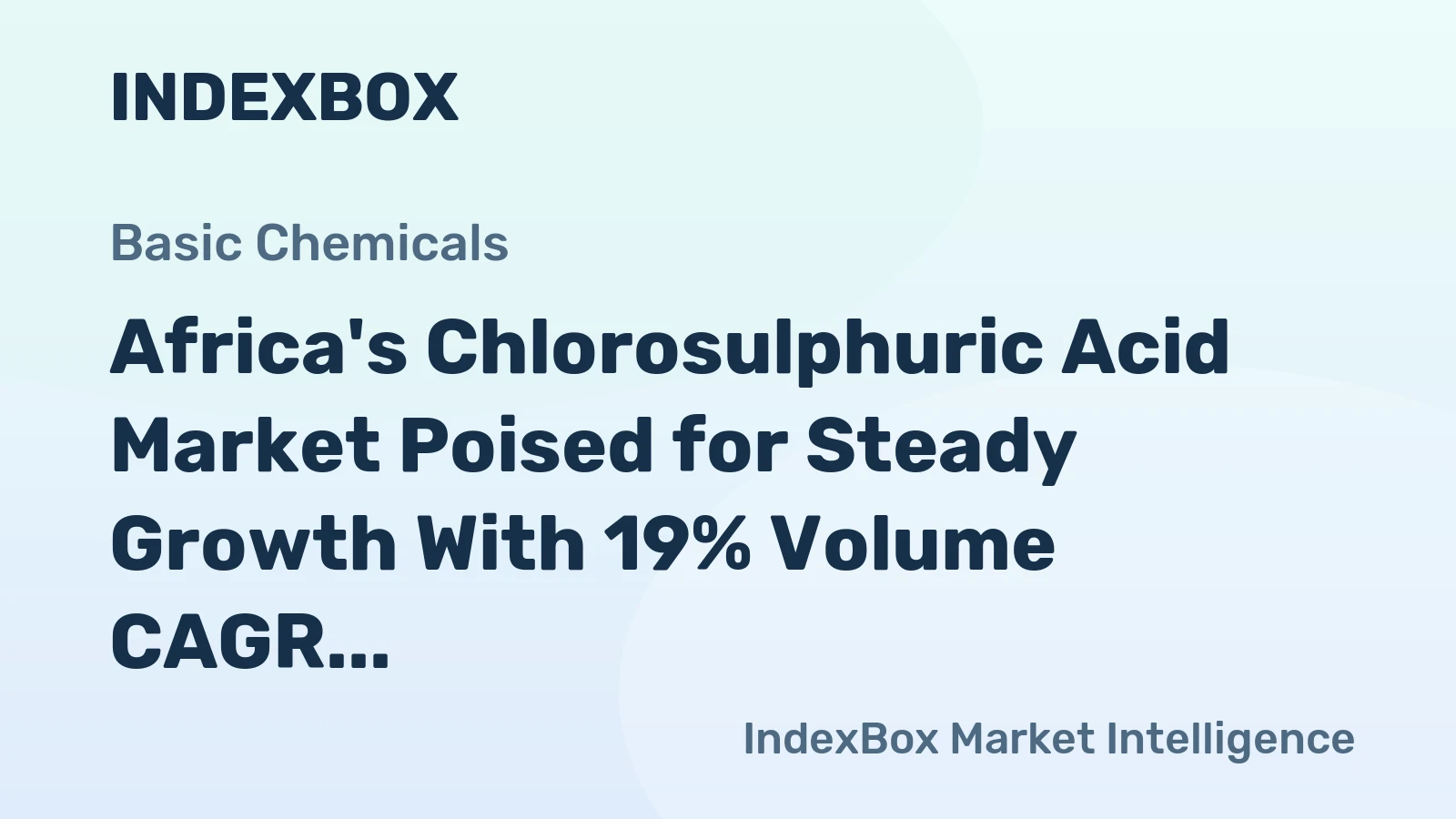 Africa's Chlorosulphuric Acid Market Poised for Steady Growth With 19% Volume CAGR Through 2035