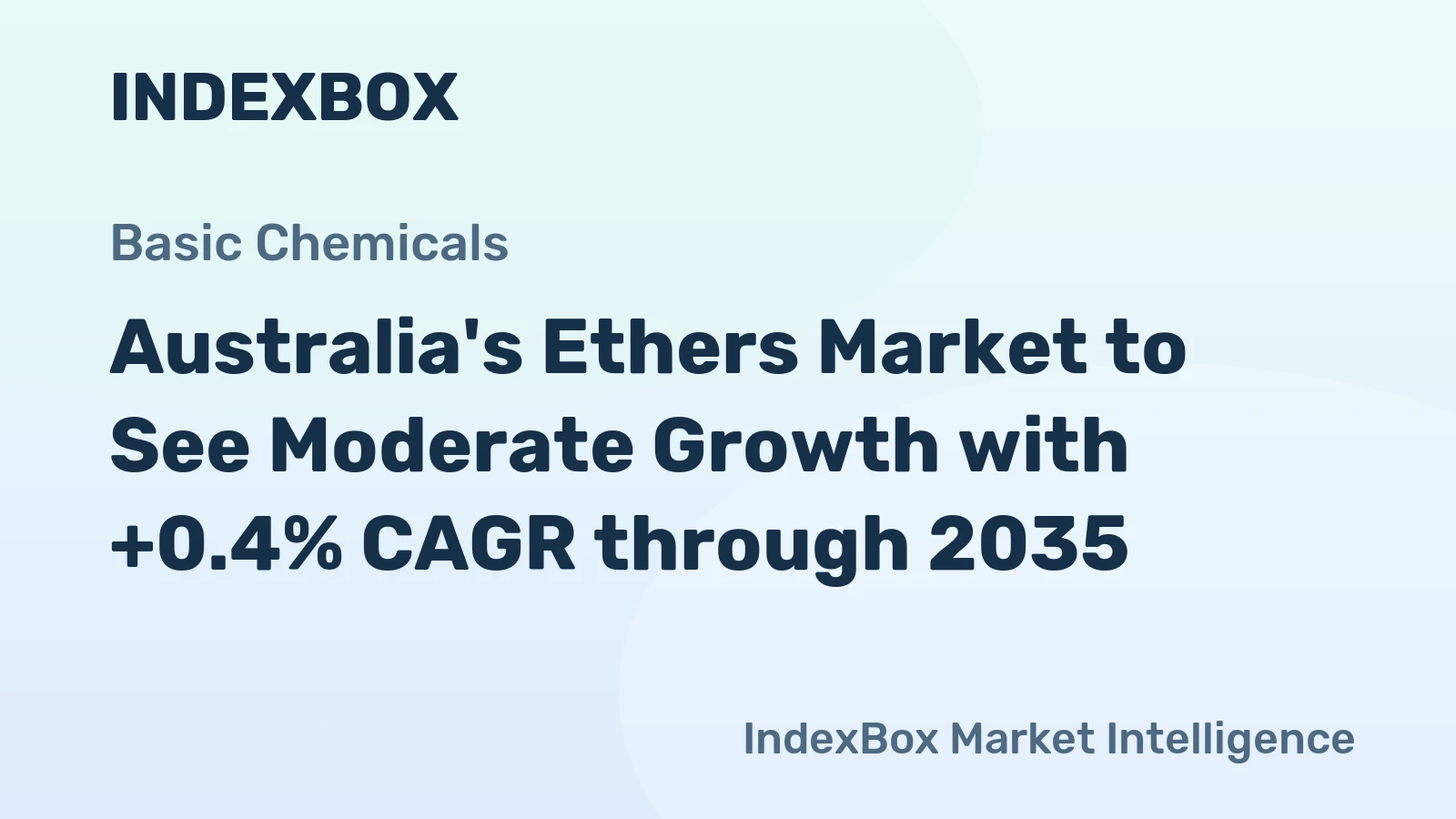 Australia's Ethers Market to See Moderate Growth with +0.4% CAGR through 2035
