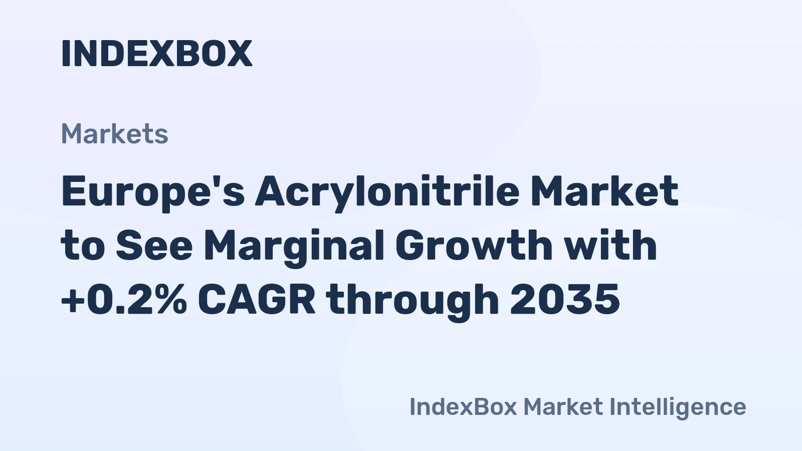 Europe's Acrylonitrile Market to See Marginal Growth with +0.2% CAGR through 2035