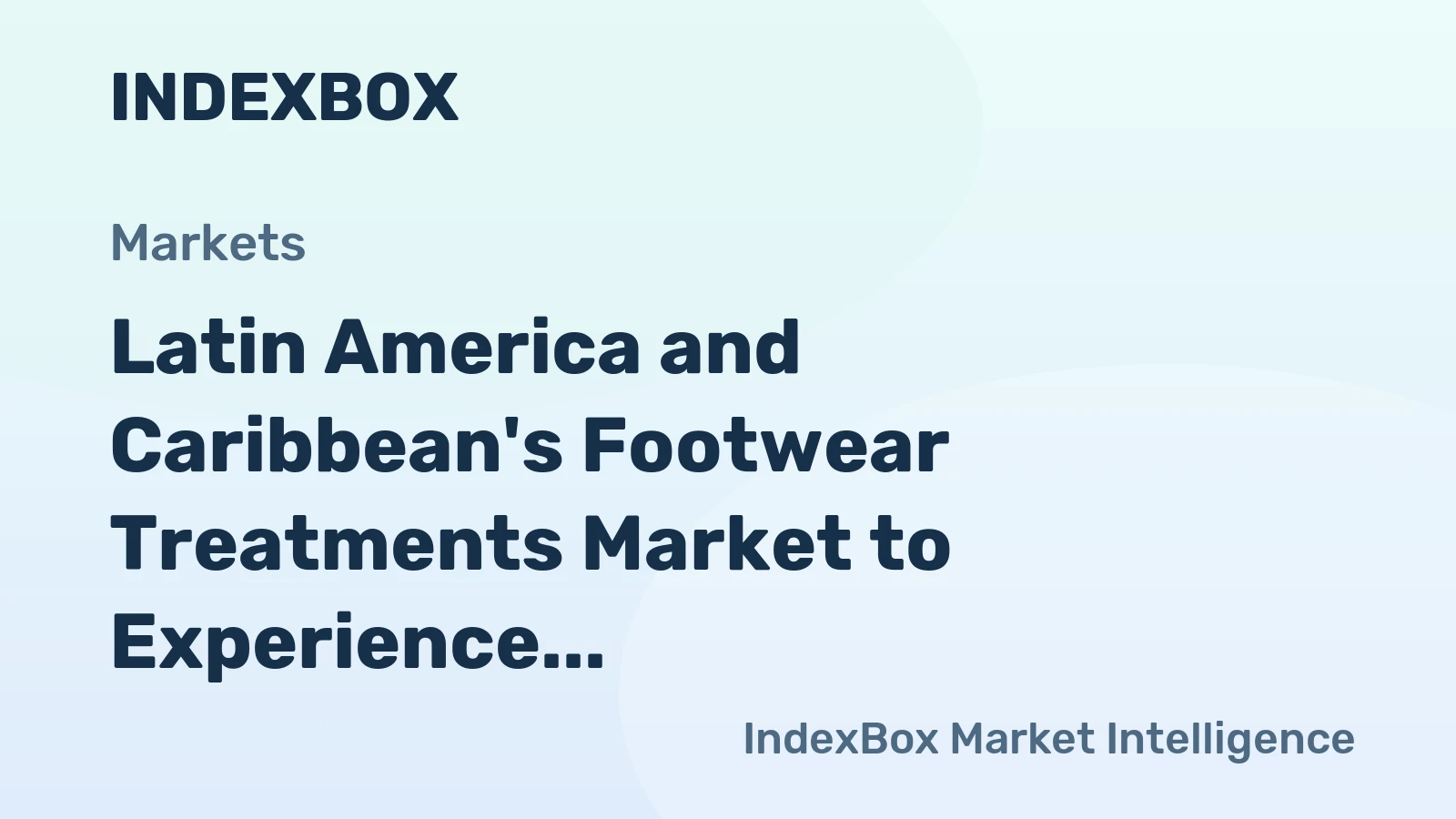 Latin America and Caribbean's Footwear Treatments Market to Experience Slight Growth with a CAGR of +0.6% Over the Next Decade