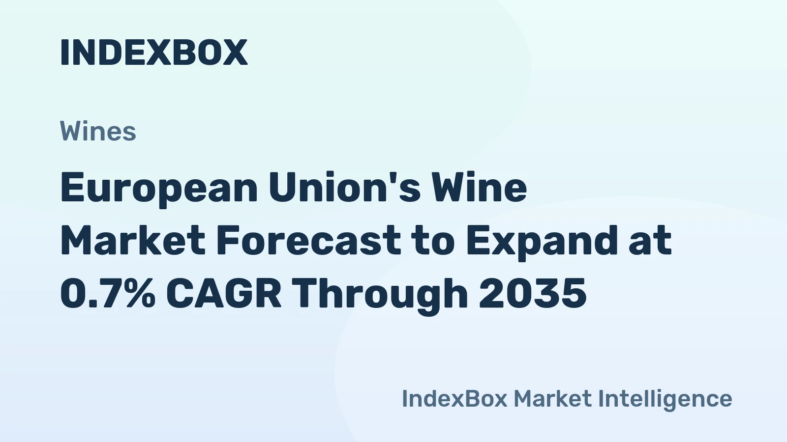 European Union's Wine Market Forecast to Expand at 0.7% CAGR Through 2035
