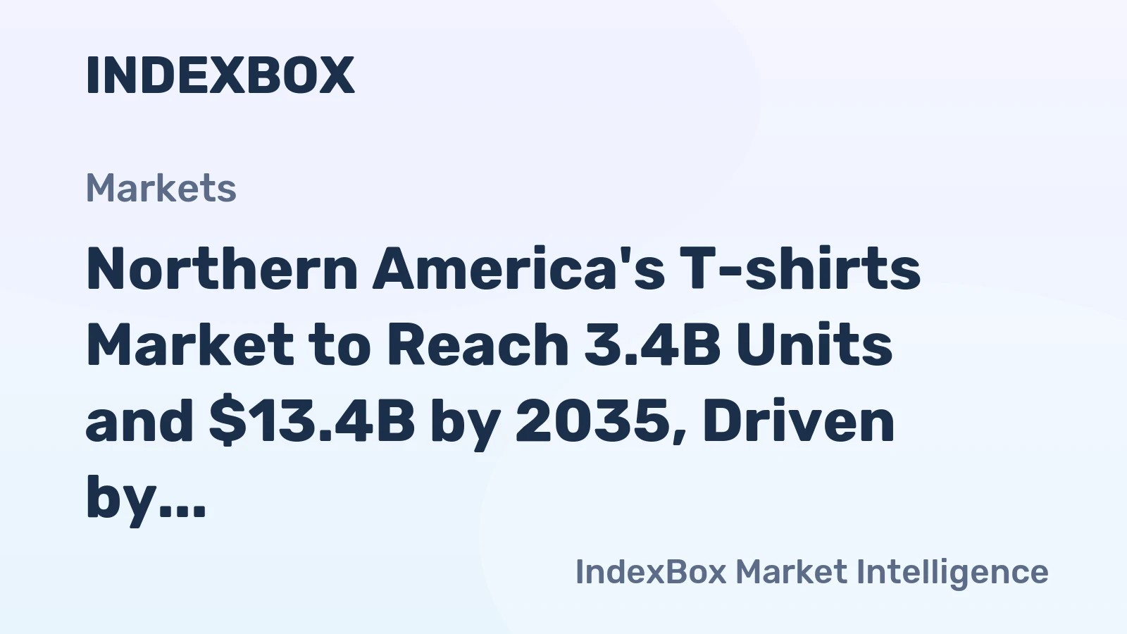 Northern America's T-shirts Market to Reach 3.4B Units and $13.4B by 2035, Driven by Increasing Demand