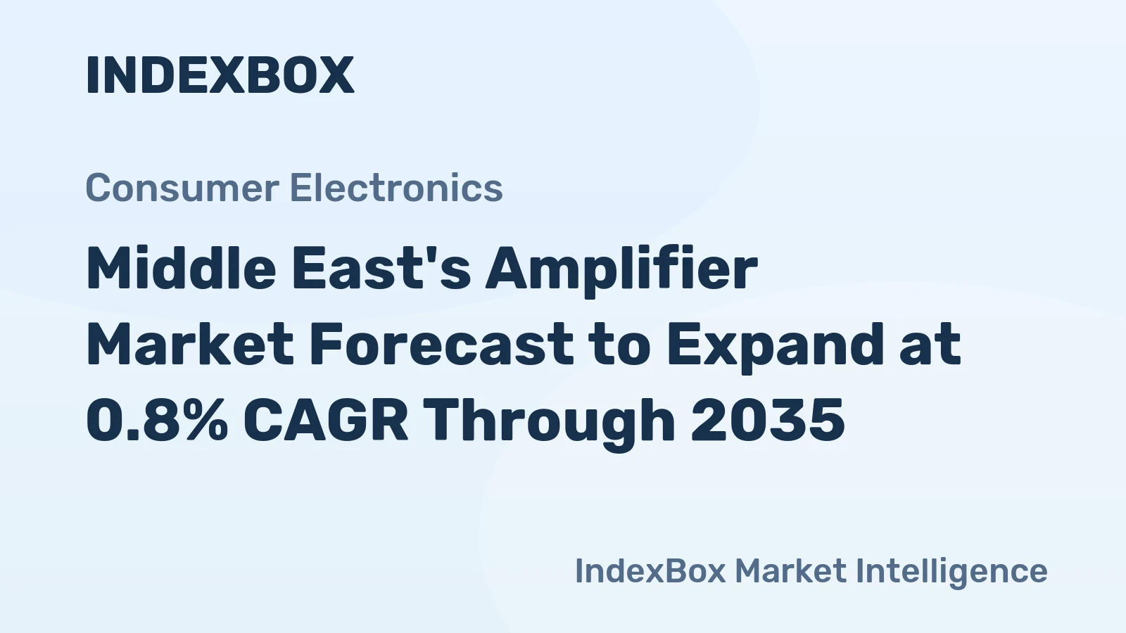 Middle East's Amplifier Market Forecast to Expand at 0.8% CAGR Through 2035